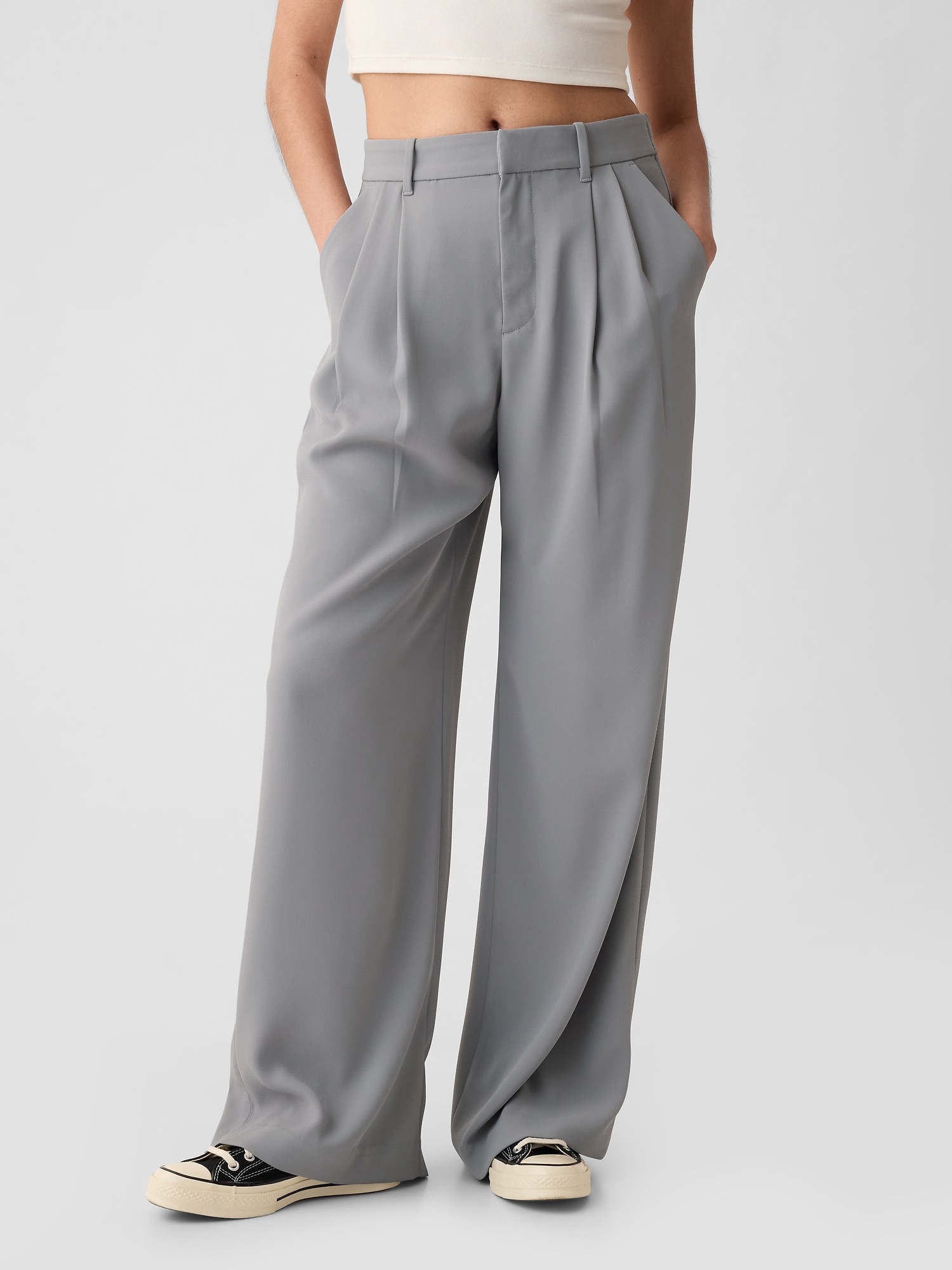 365 High Rise Pleated Trousers | Gap