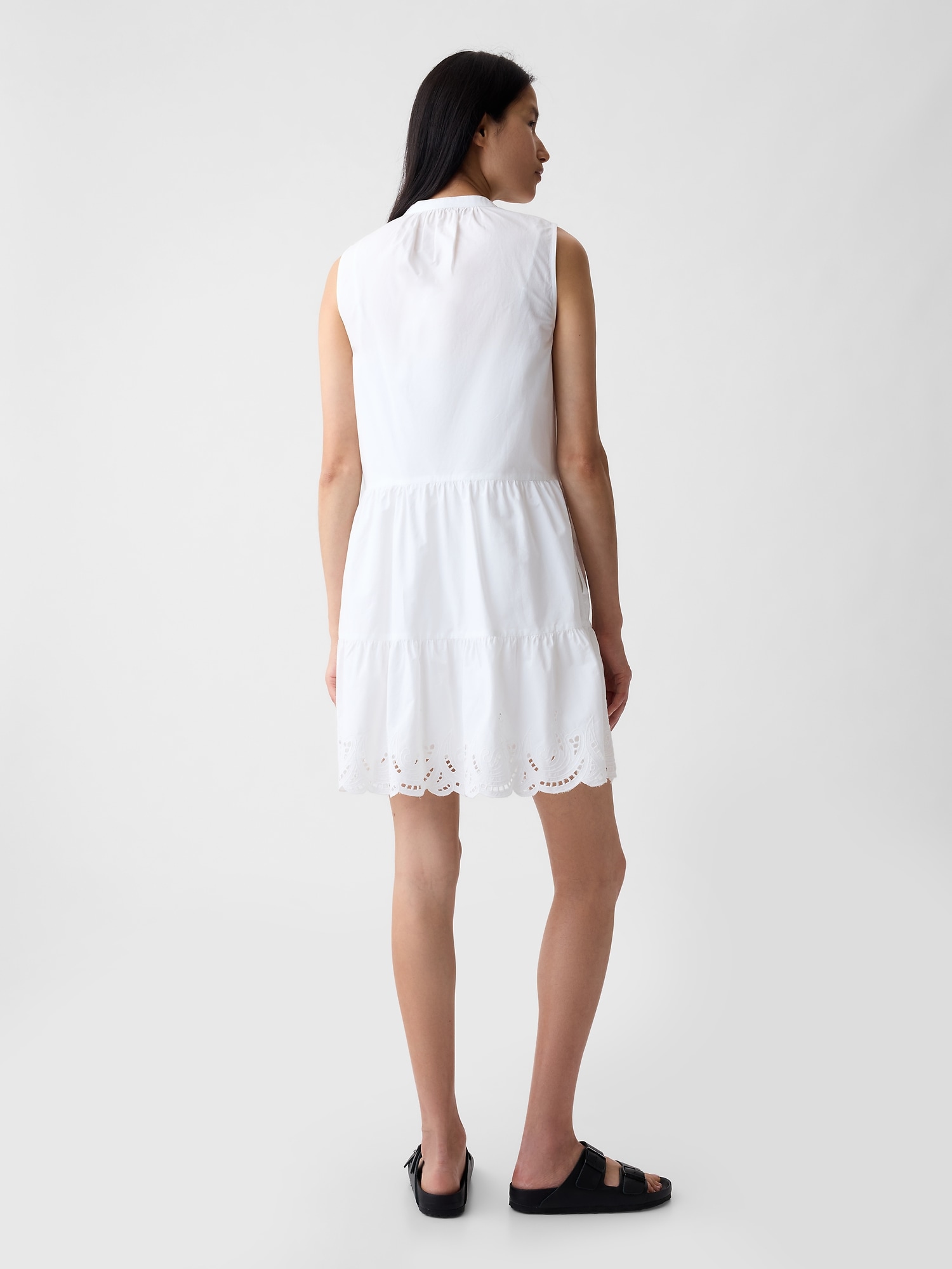 Eyelet Mini Shirtdress | Gap