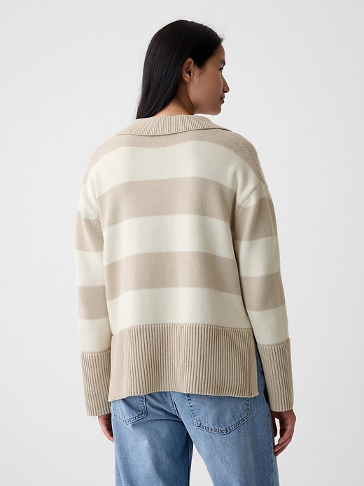 24/7 Split-Hem Polo Sweater | Gap
