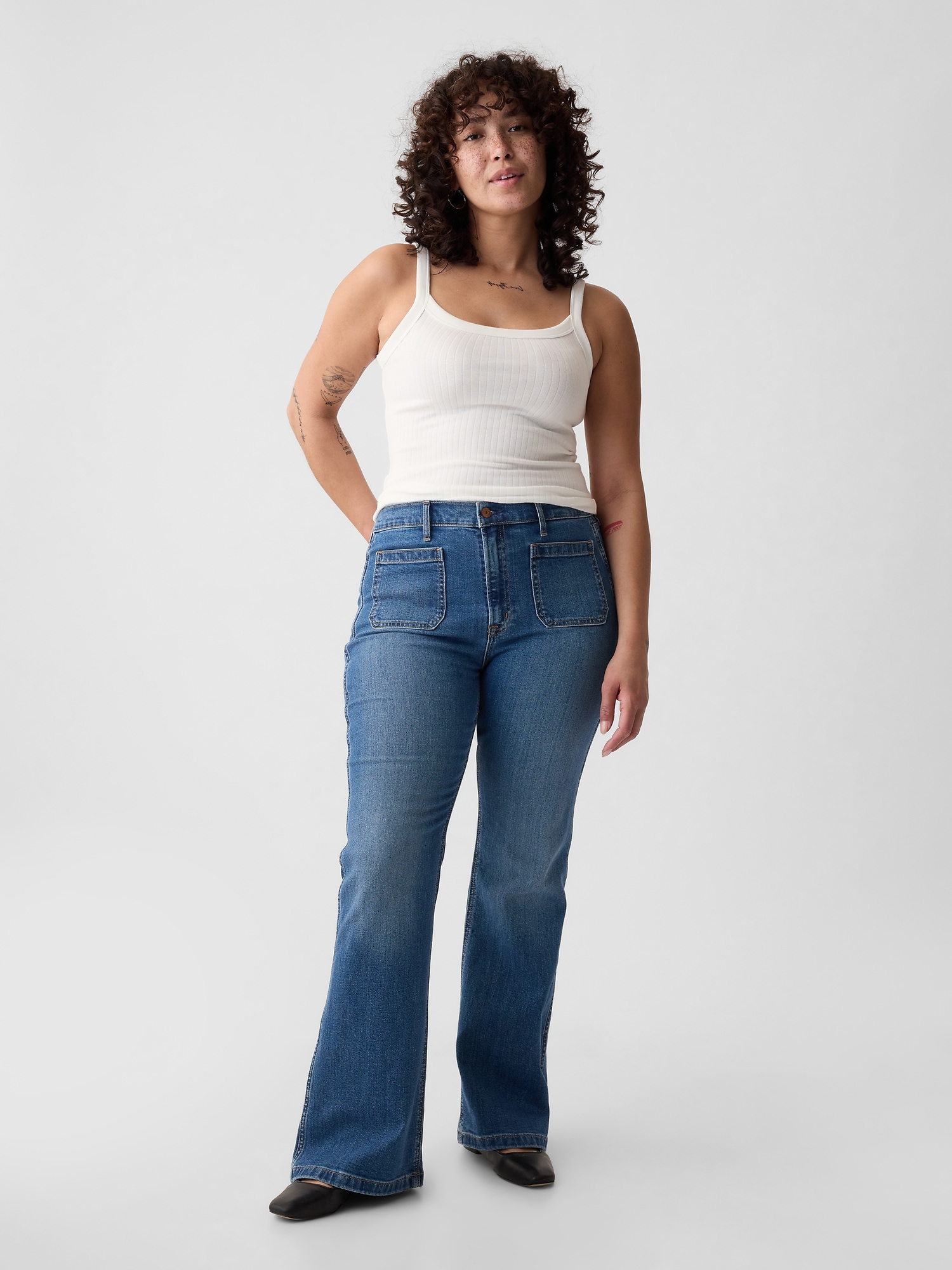 High Rise '70s Flare Jeans | Gap