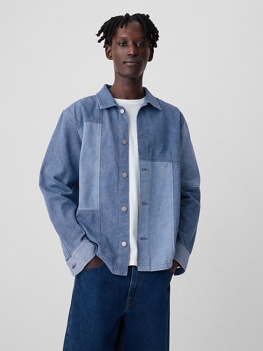 Patchwork Denim Shirt | Gap
