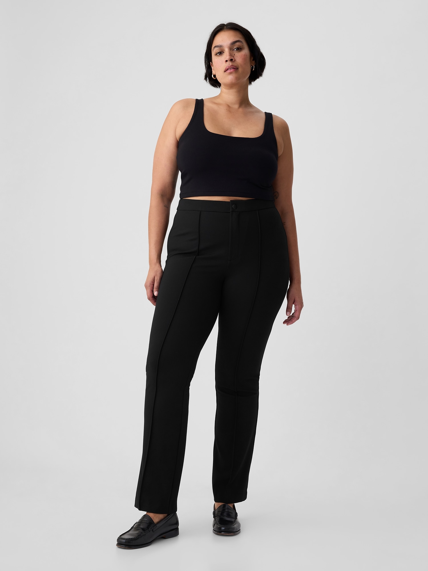 Mid Rise Ponte Crop Kick Pants | Gap