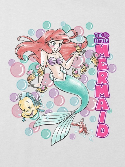Kids Disney Princess Ariel Graphic Boxy Crop Tee | Gap