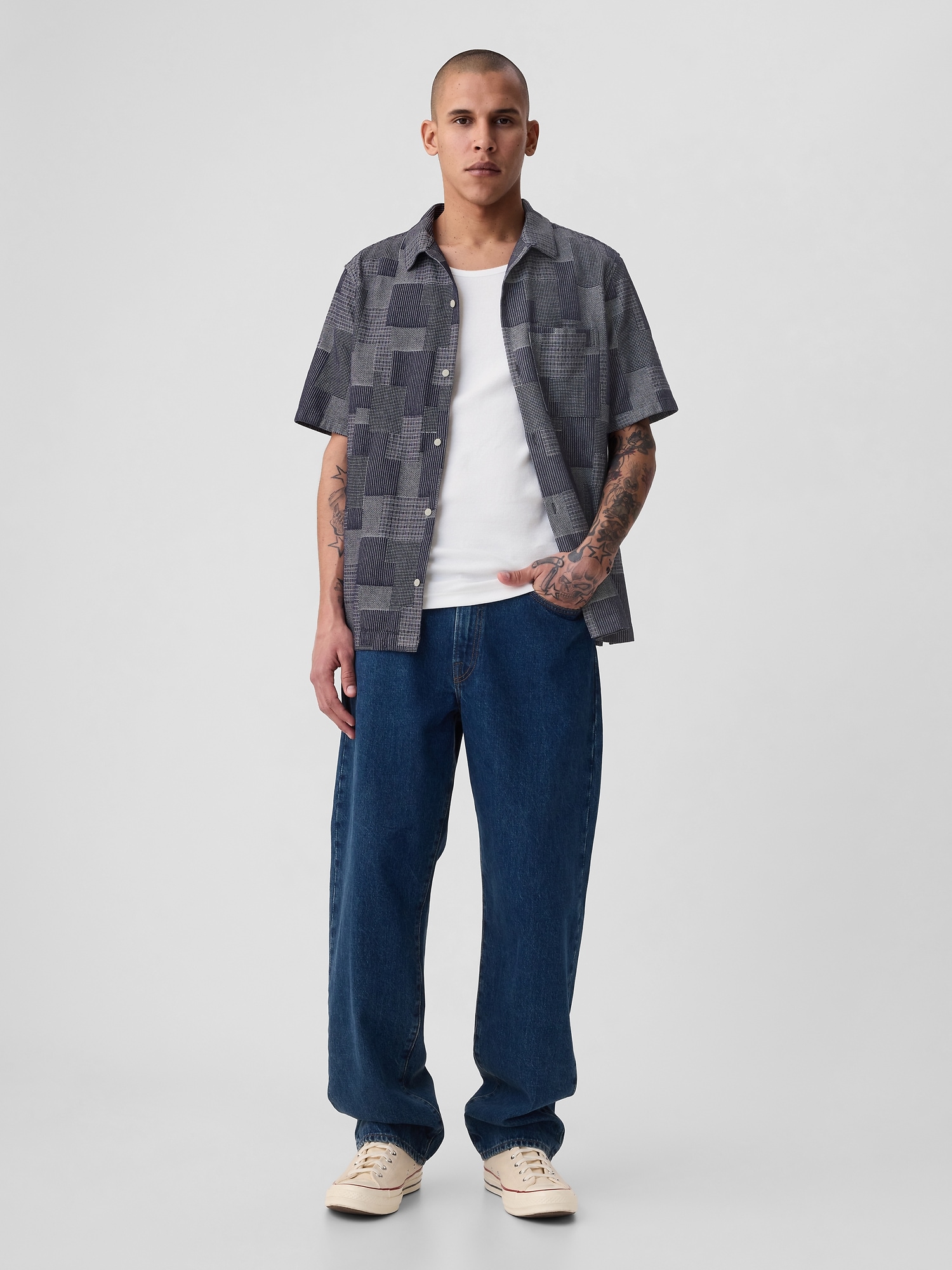 Patchwork Resort Shirt | Gap