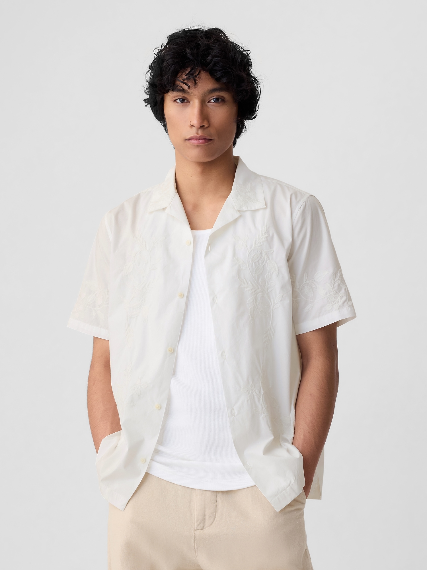 Embroidered Resort Shirt | Gap