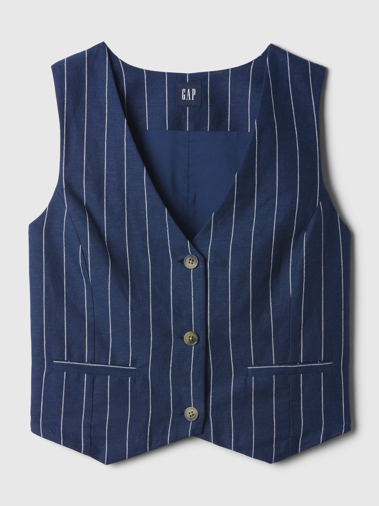 Linen-Cotton Vest | Gap
