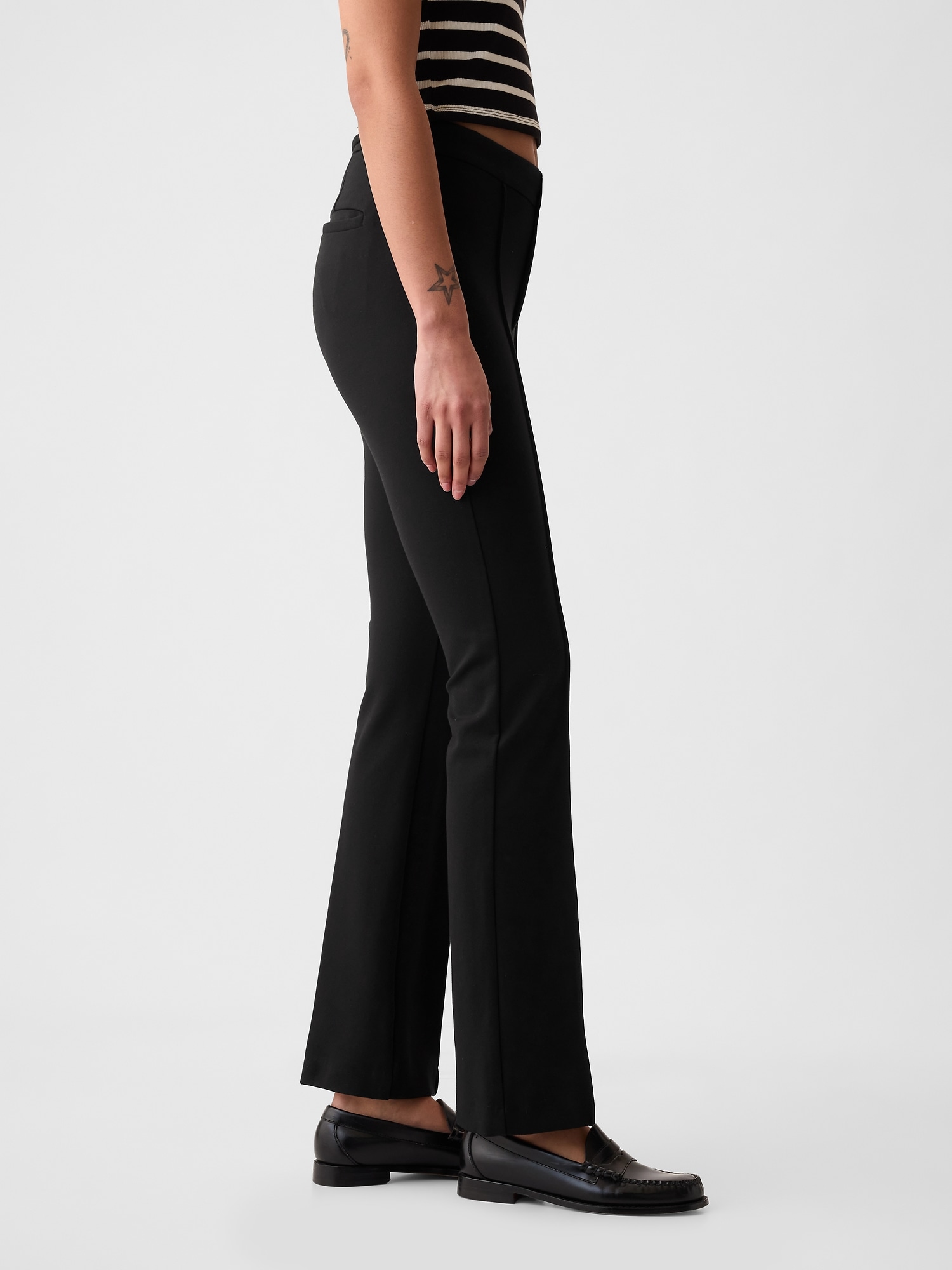 Mid Rise Ponte Crop Kick Pants | Gap