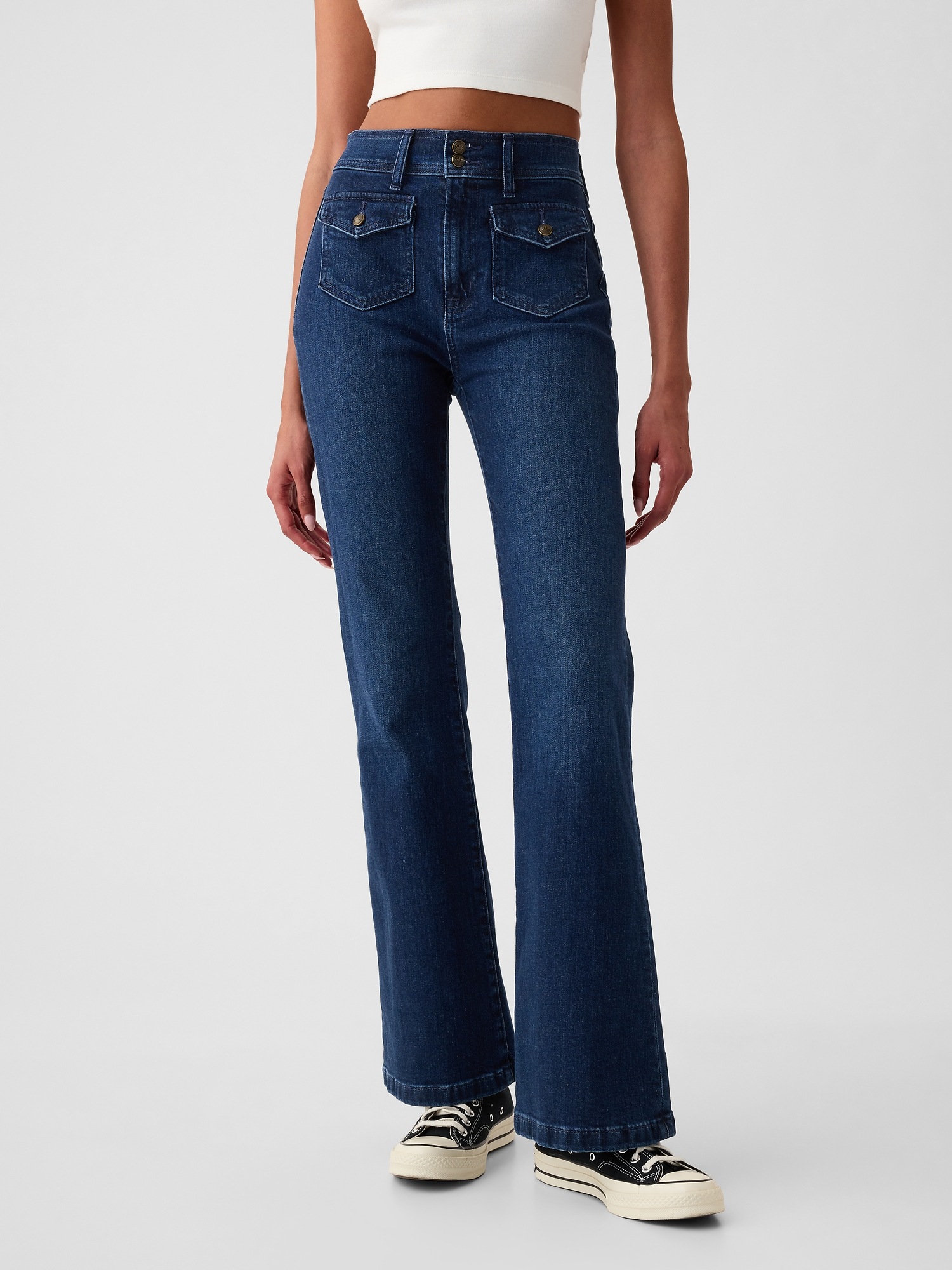 High Rise '70s Flare Jeans | Gap