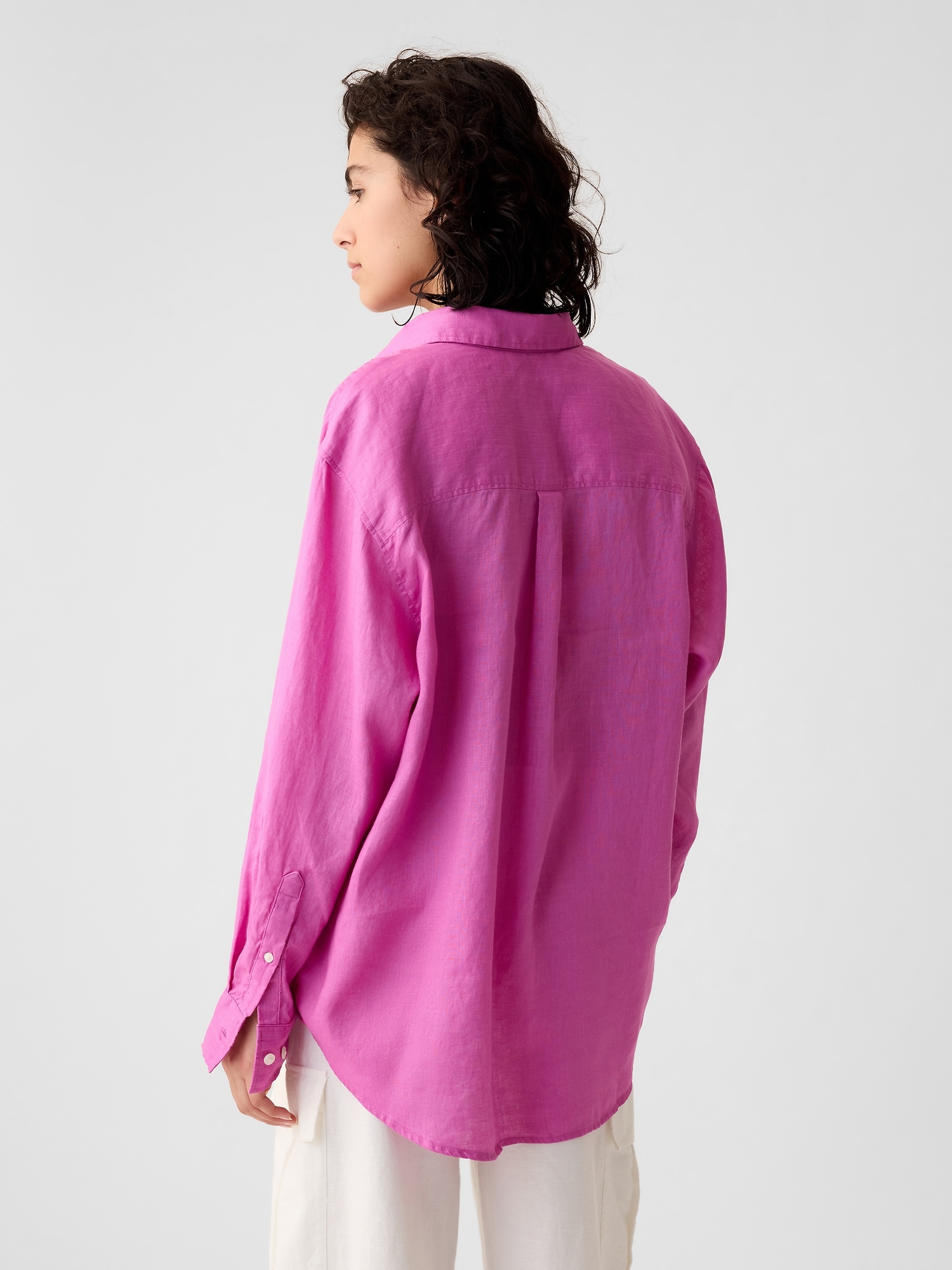 100% Linen Big Shirt | Gap