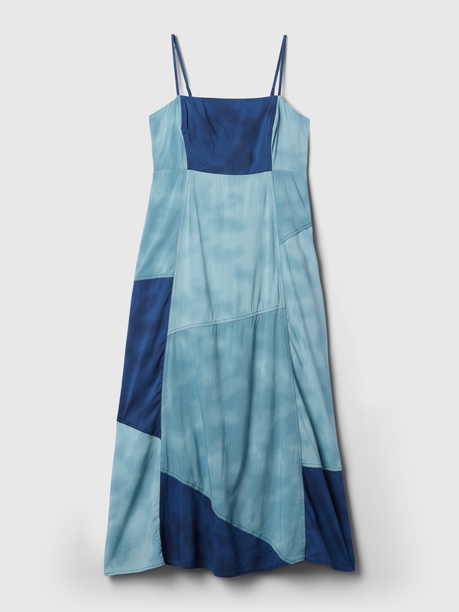 Indigo Patchwork Maxi Dress | Gap