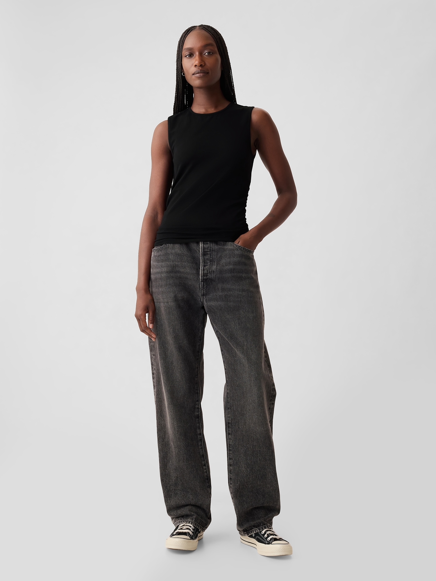 Compact Jersey Cropped Tank Top | Gap