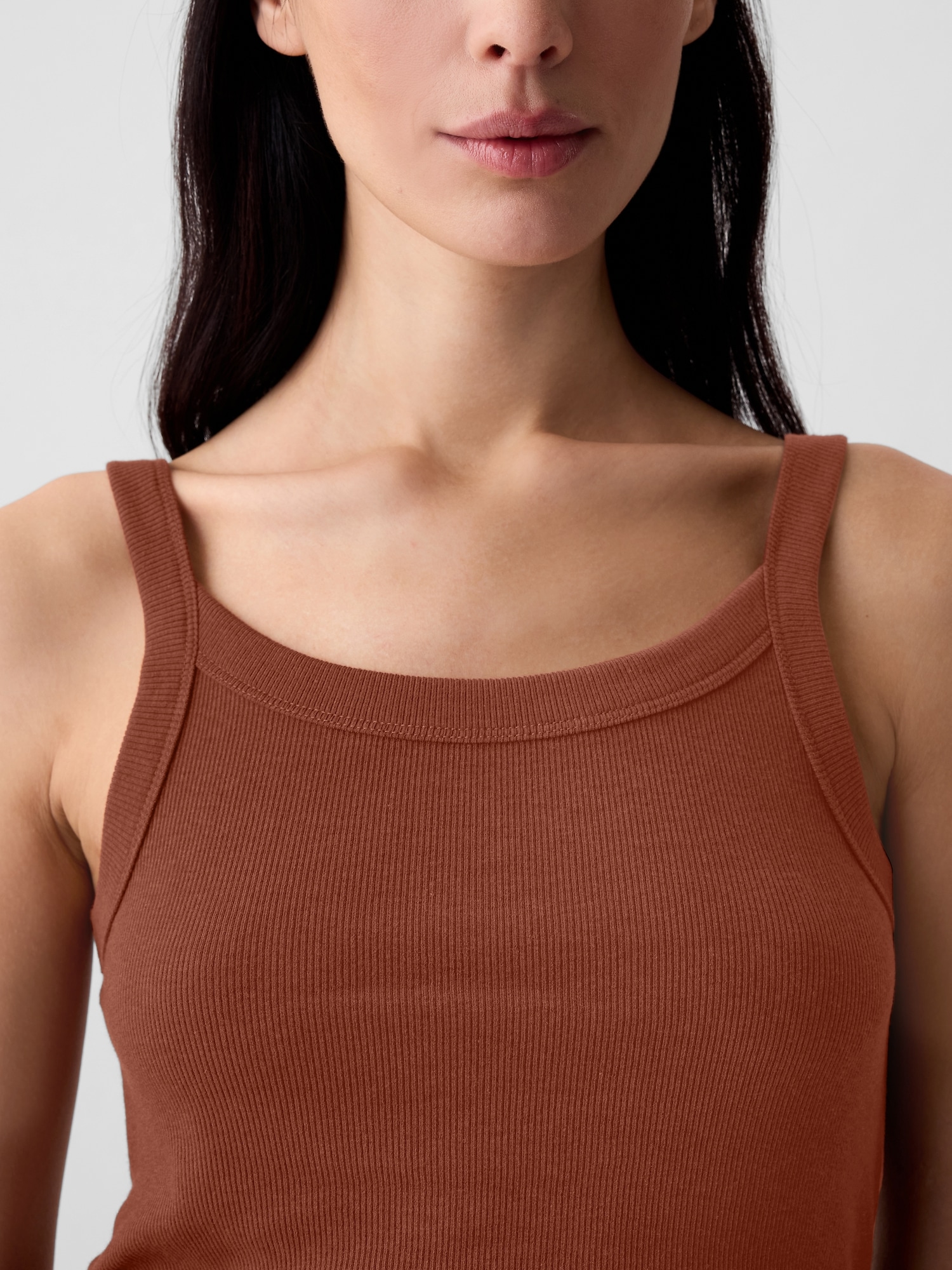 Modern Rib Cropped Tank Top | Gap