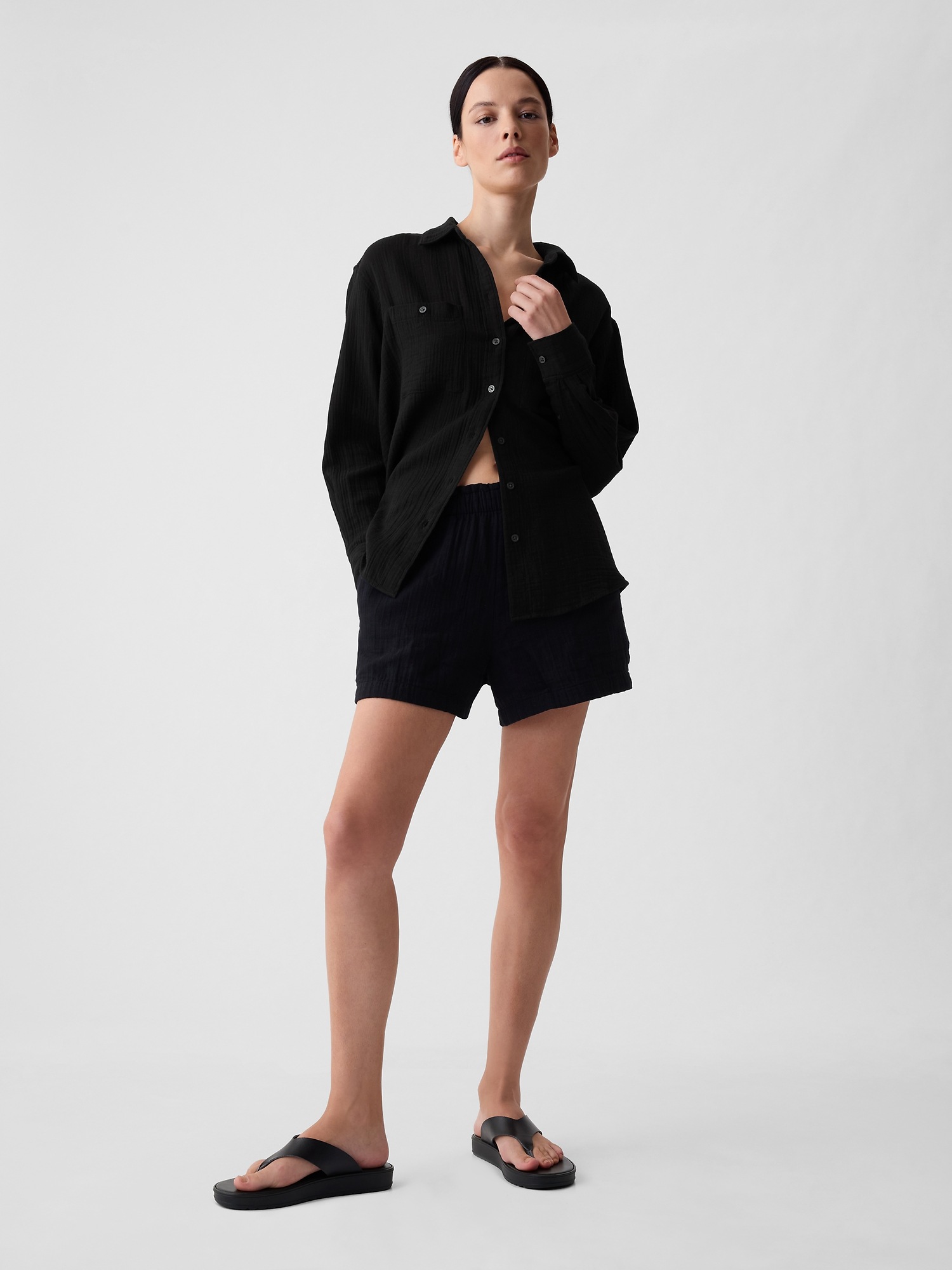 Crinkle Gauze Big Shirt Gap crinkle-gauze-big-shirt-gap
