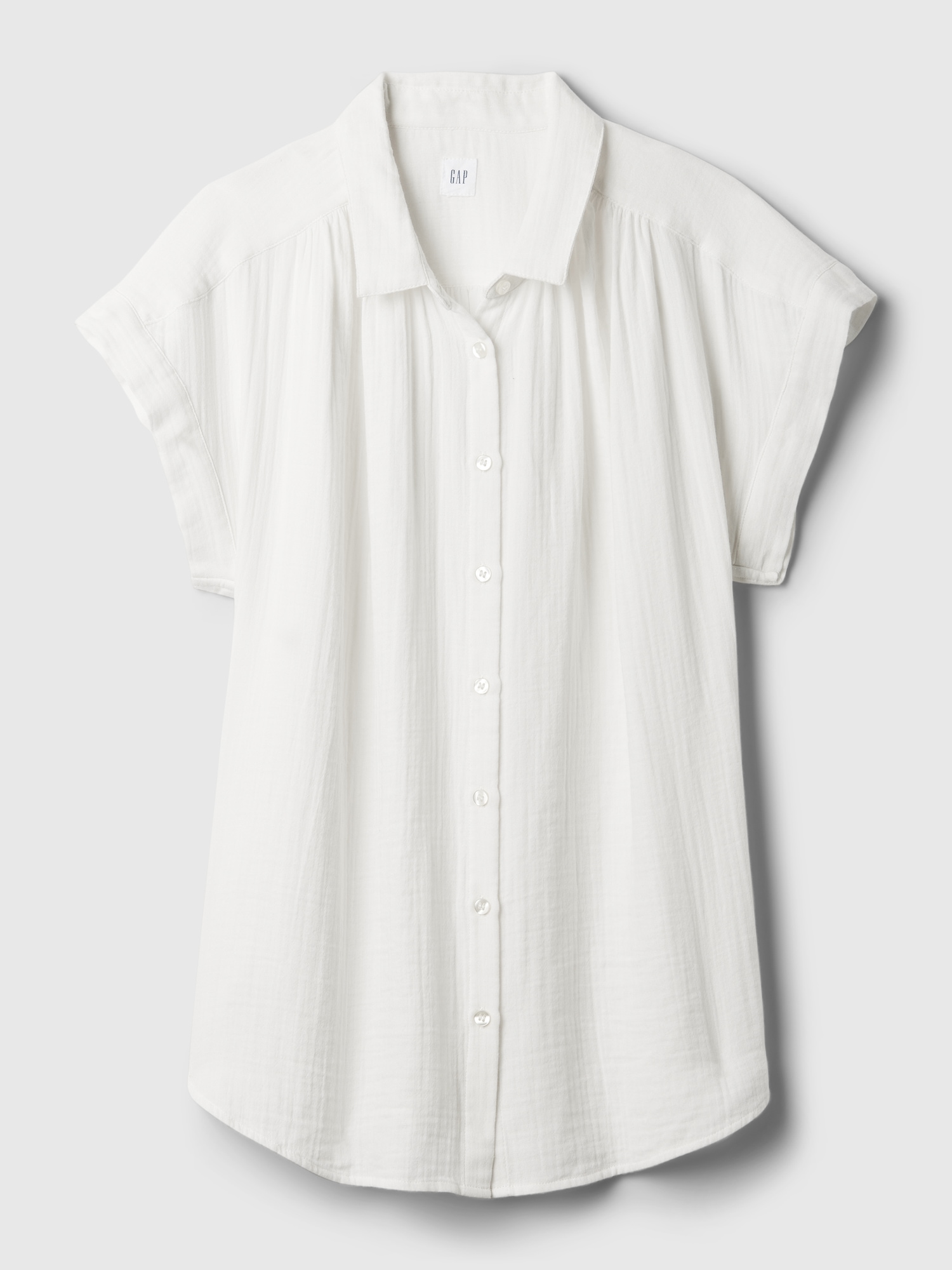 Crinkle Gauze Shirt | Gap