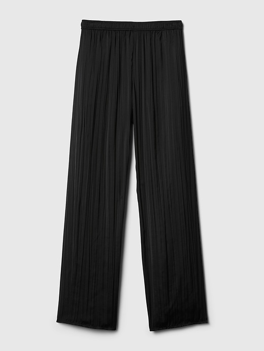 Crinkle Texture Satin Pants | Gap