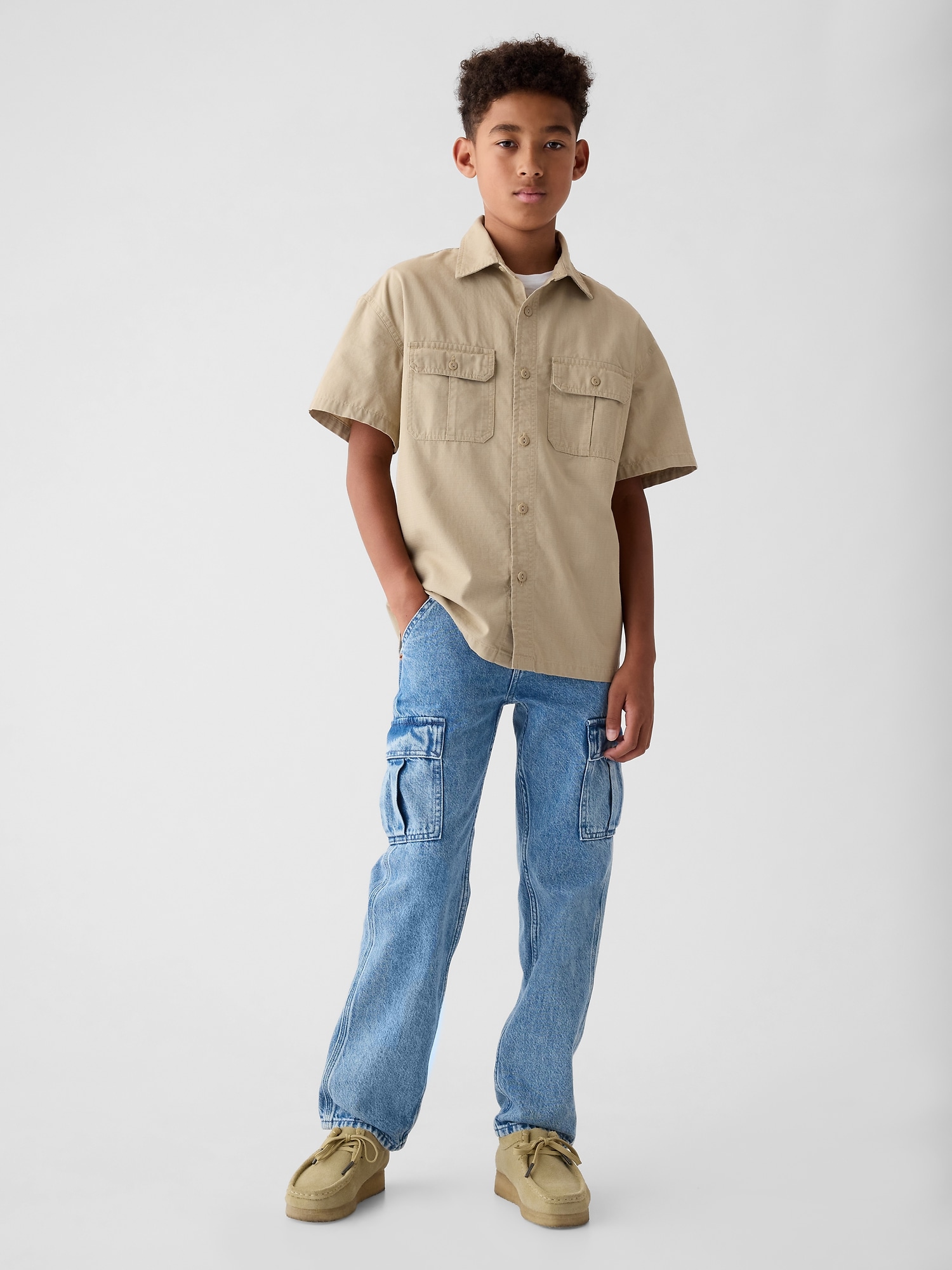 Kids Ripstop Utility Shirt | Gap