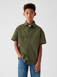 Kids Ripstop Utility Shirt | Gap