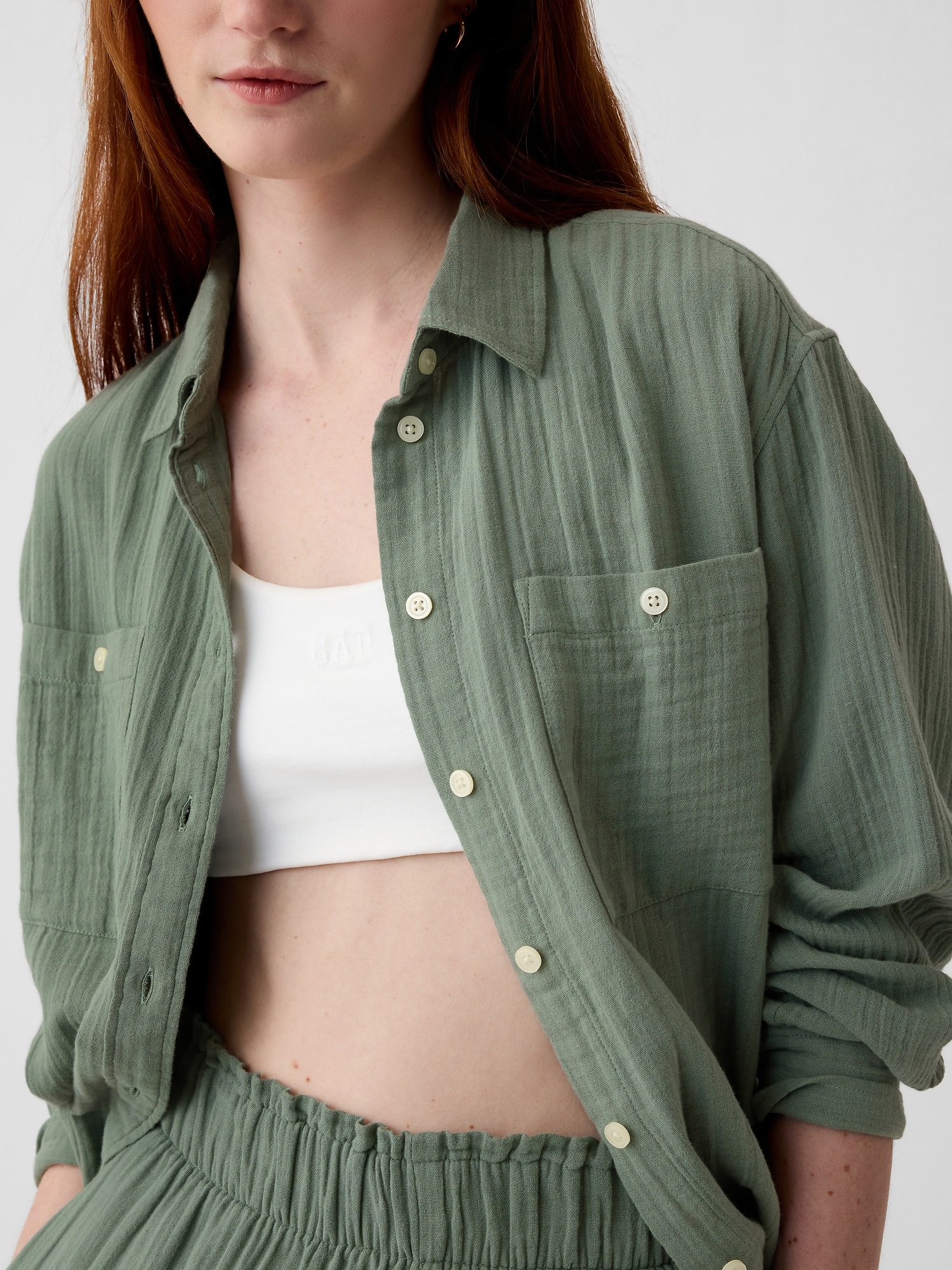 Gauze Big Shirt at Imogen Parry-okeden blog