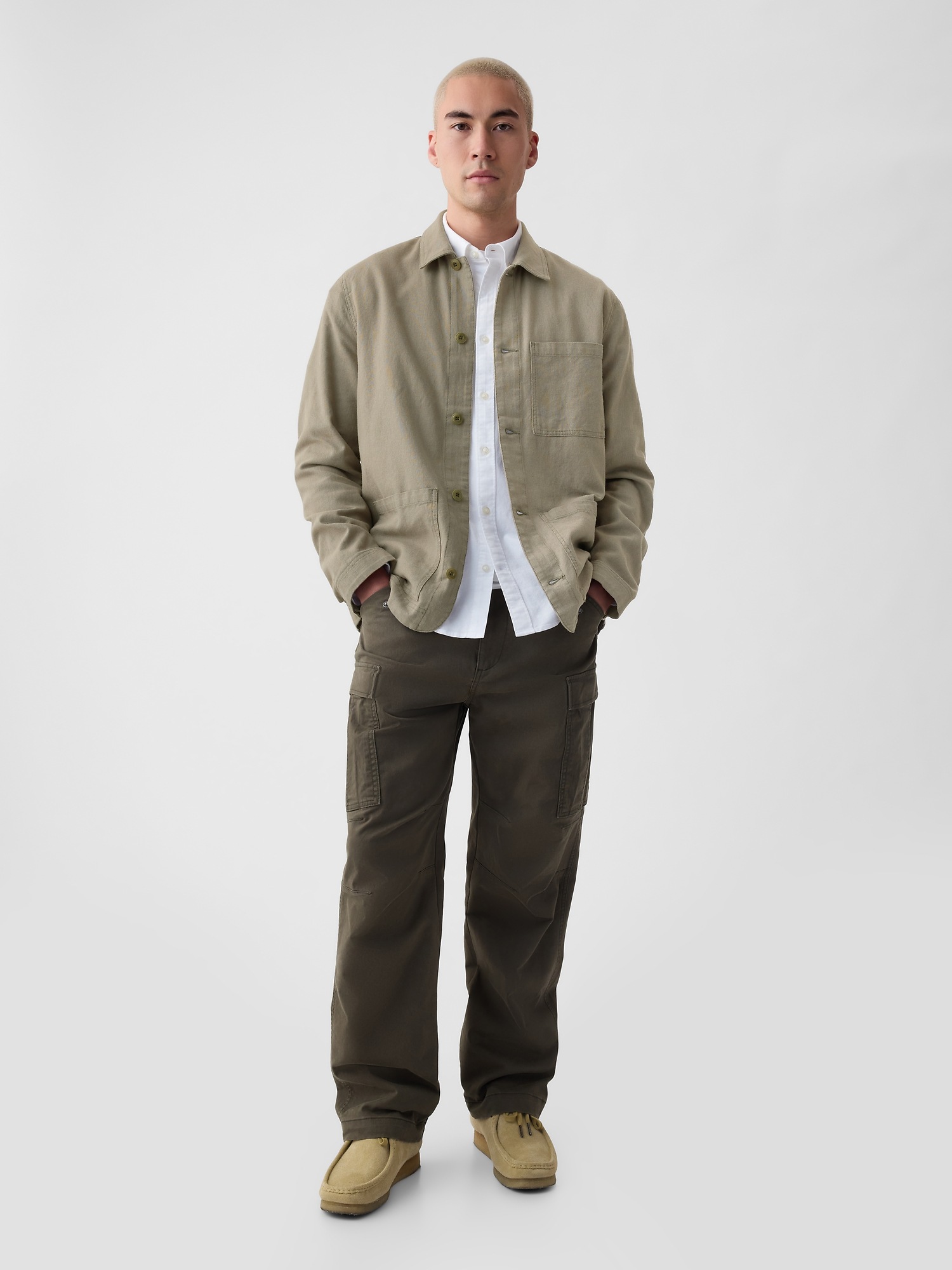 Linen-Cotton Chore Jacket | Gap