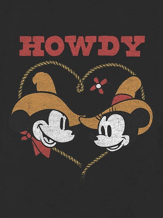 Toddler Mickey and Minnie Mouse Howdy Western Graphic Tee | Gap