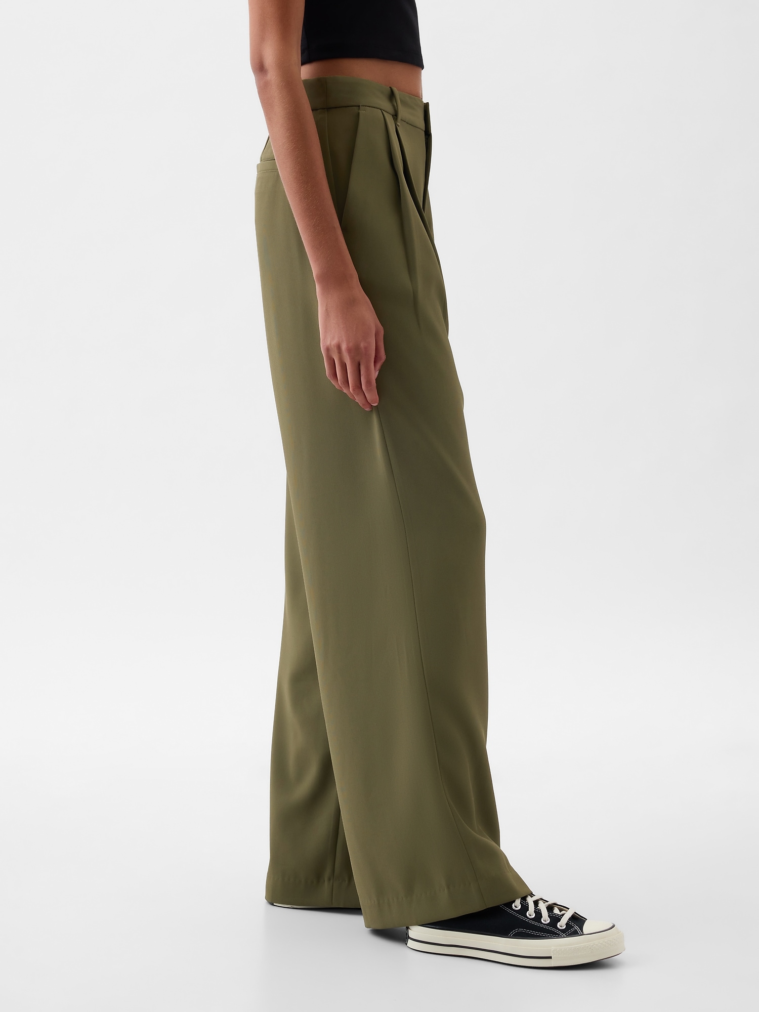 365 High Rise Pleated Trousers | Gap
