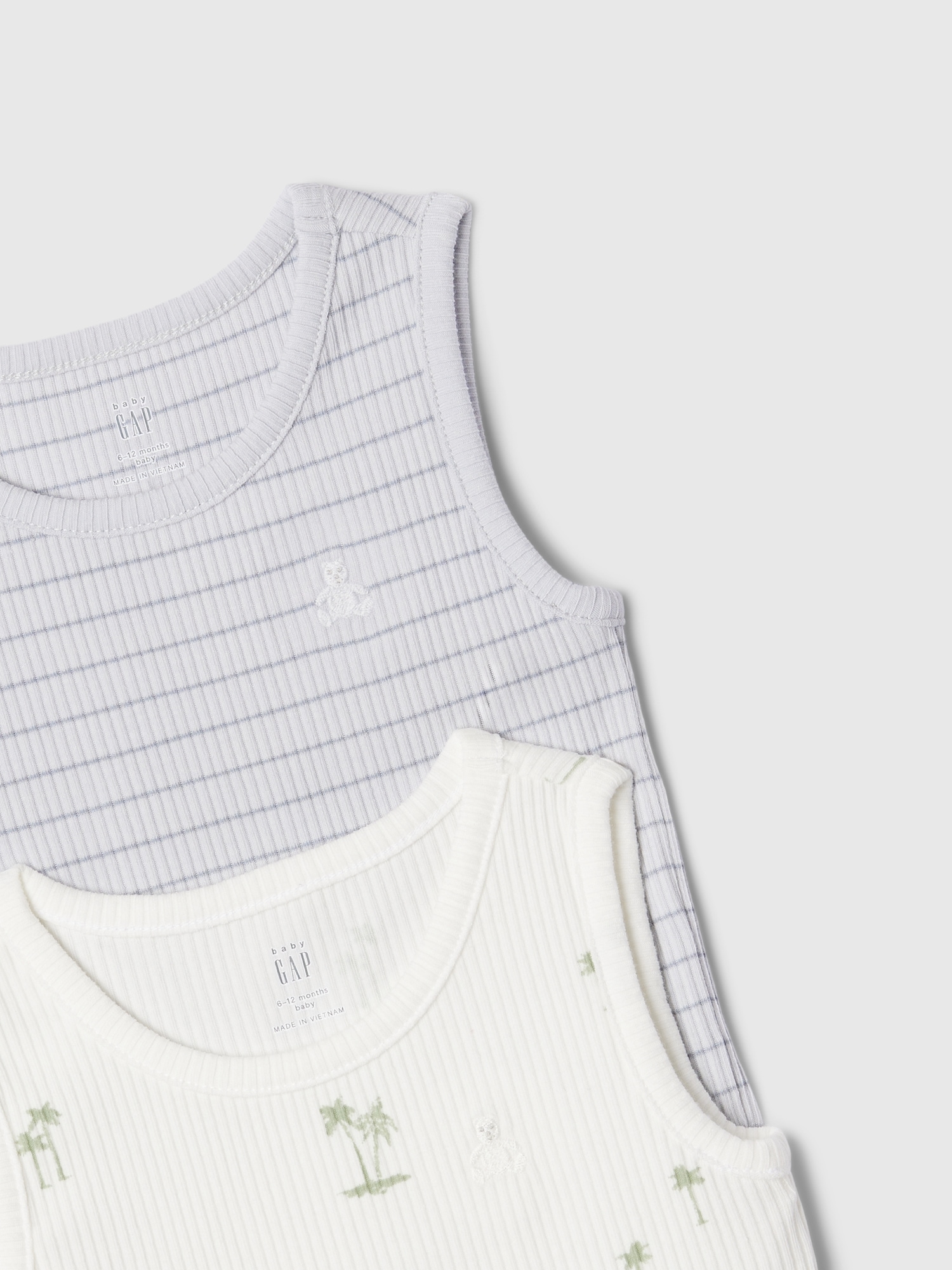 Baby First Favorites Ribbed Tank Bodysuit (2-Pack) | Gap