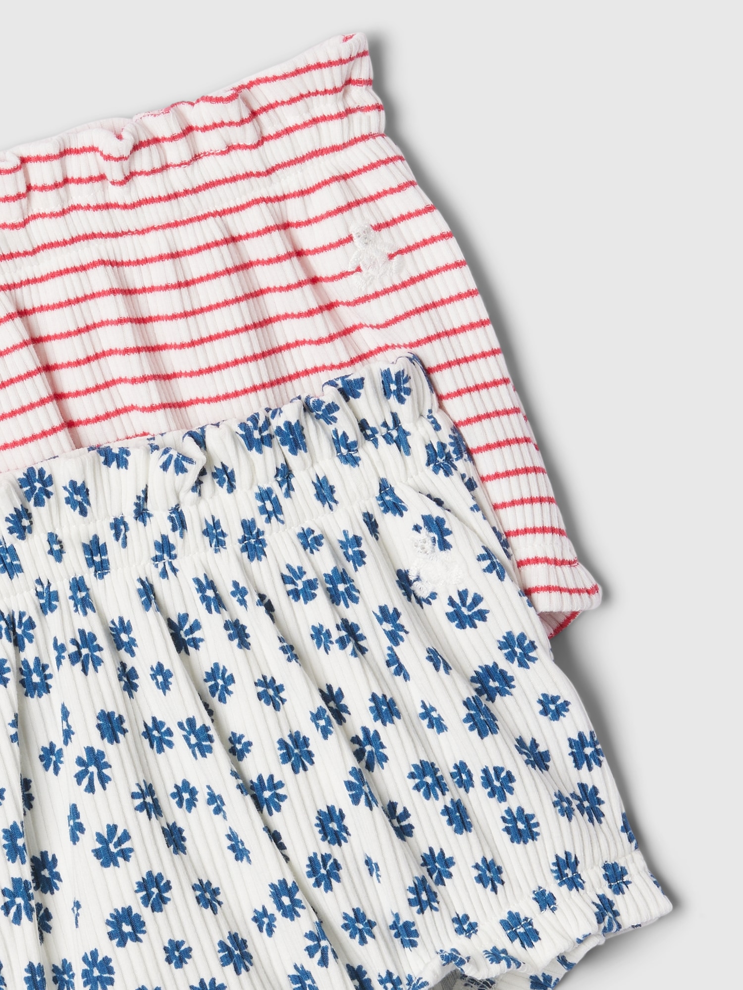 Baby First Favorites Rib Bubble Shorts (2-Pack) | Gap