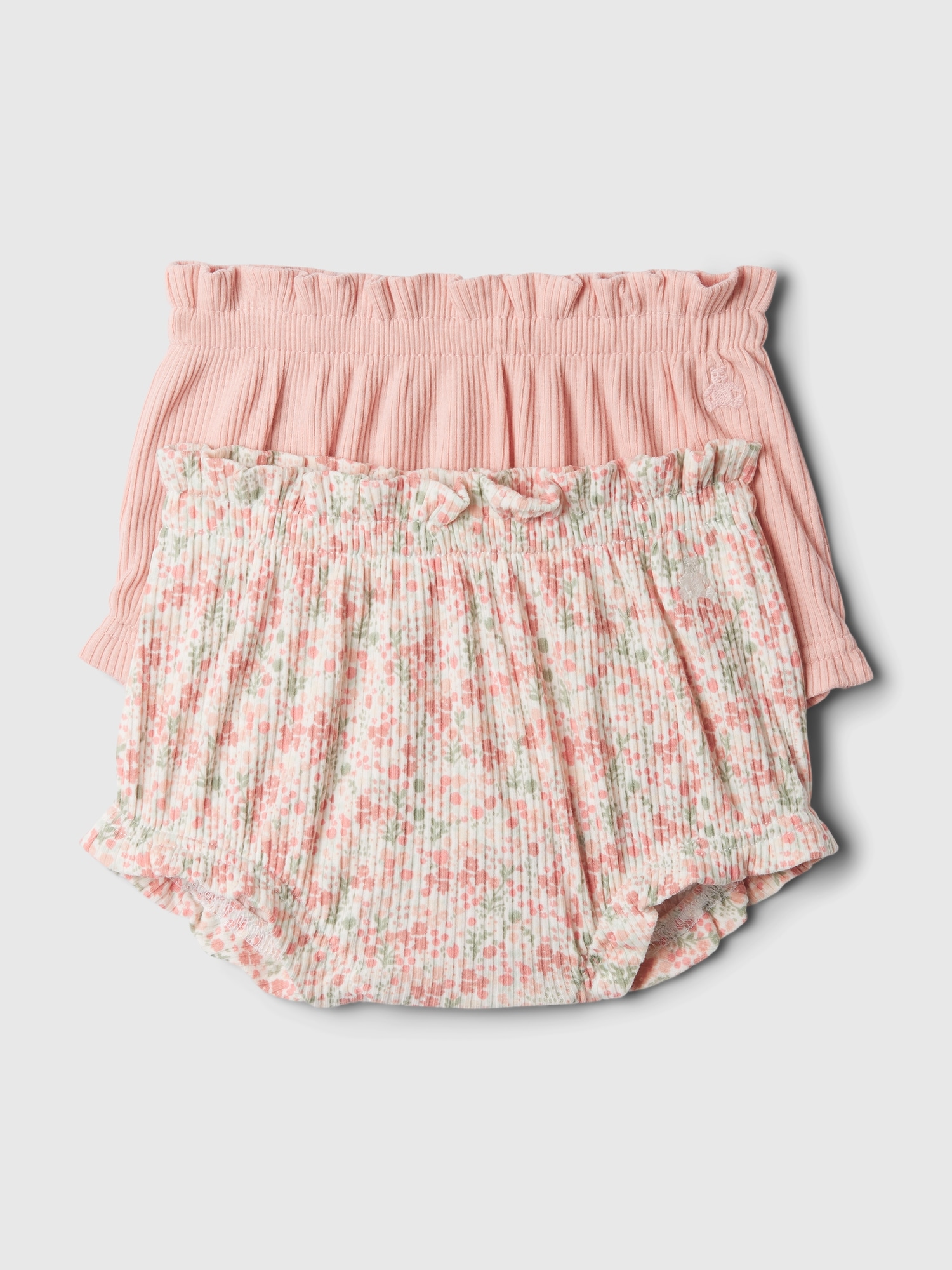 Baby First Favorites Rib Bubble Shorts (2-Pack) | Gap