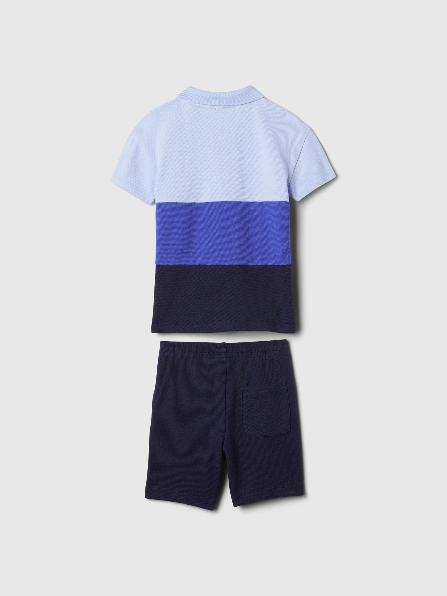 babyGap Colorblock Pique Polo Outfit Set | Gap