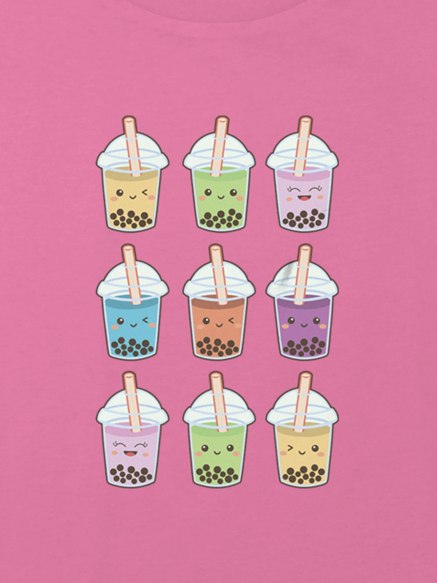 Kids Boba Tea Chibi Graphic Boxy Crop Tee | Gap