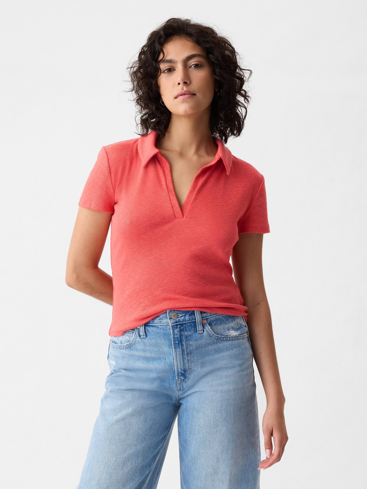 Essential Rib Polo Shirt Gap Essential Rib Polo Shirt Gap