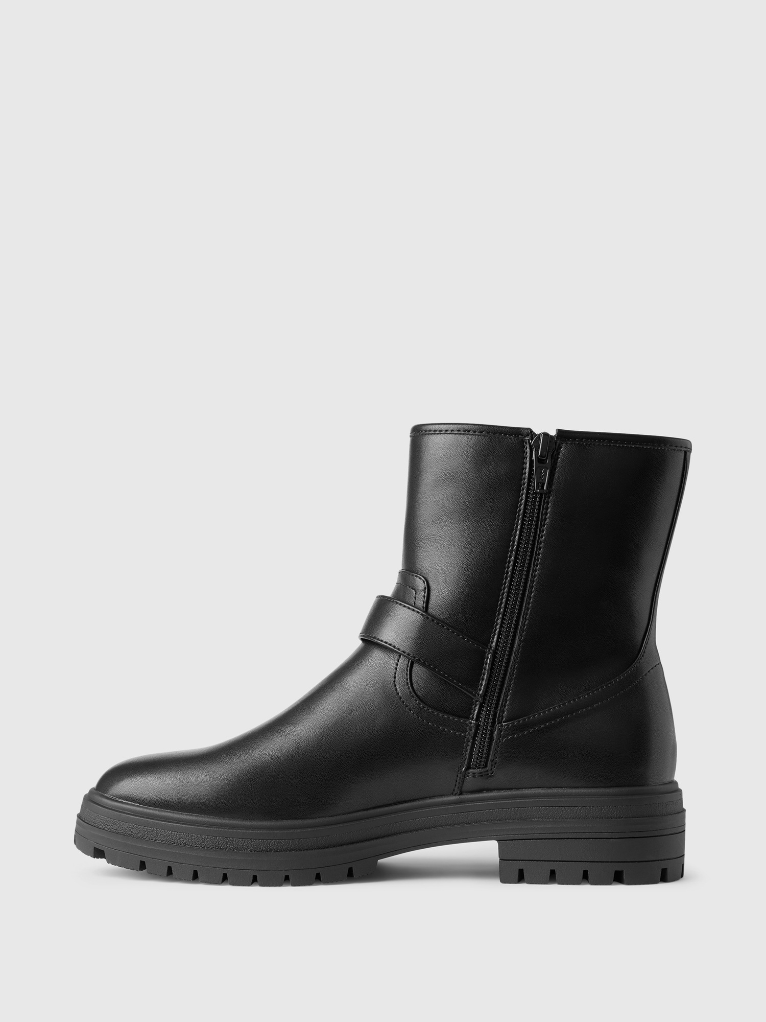 Vegan Leather Moto Boots Gap