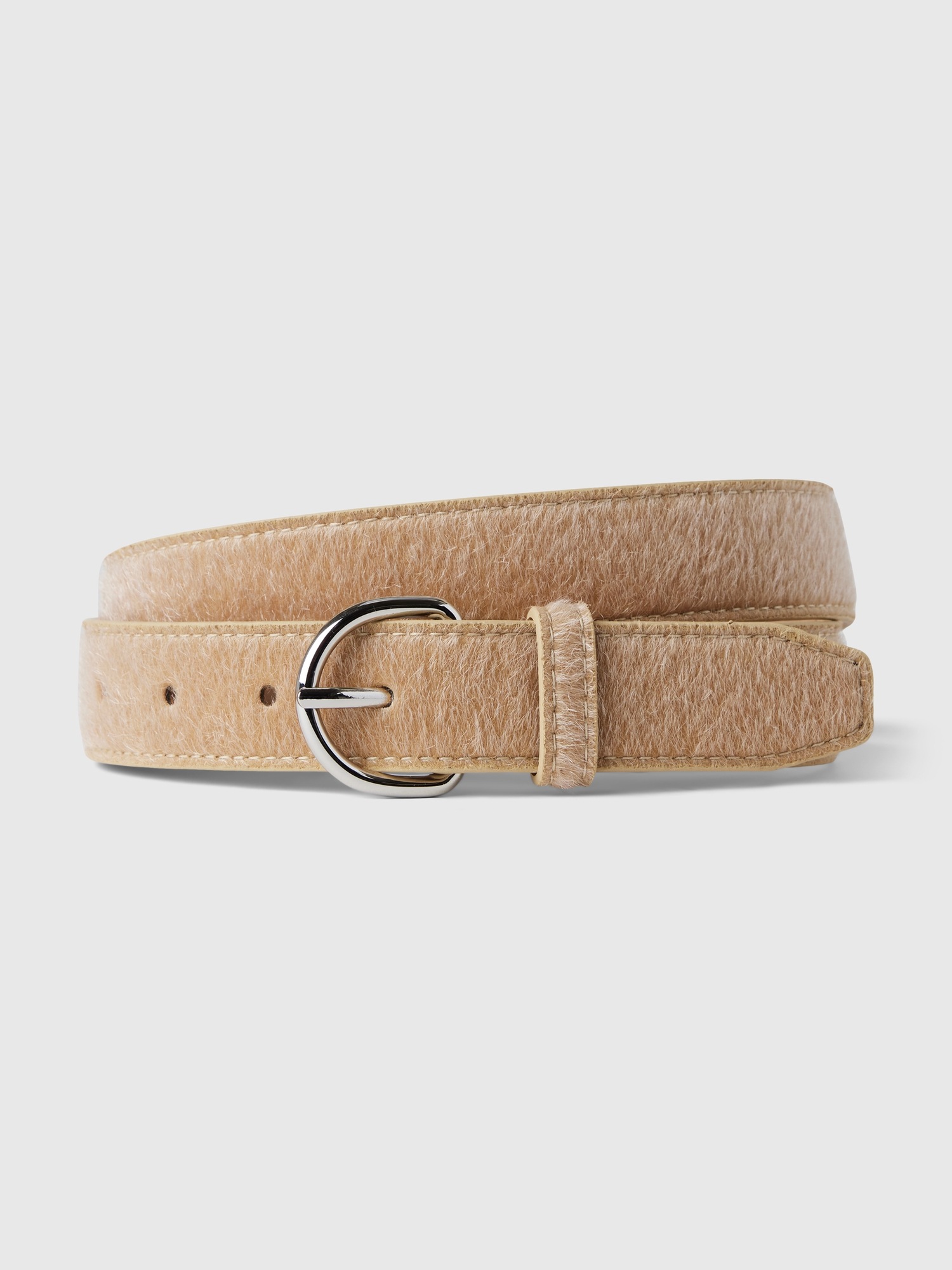 Vegan Calf Hair Belt Gap Vegan Calf Hair Belt Gap
