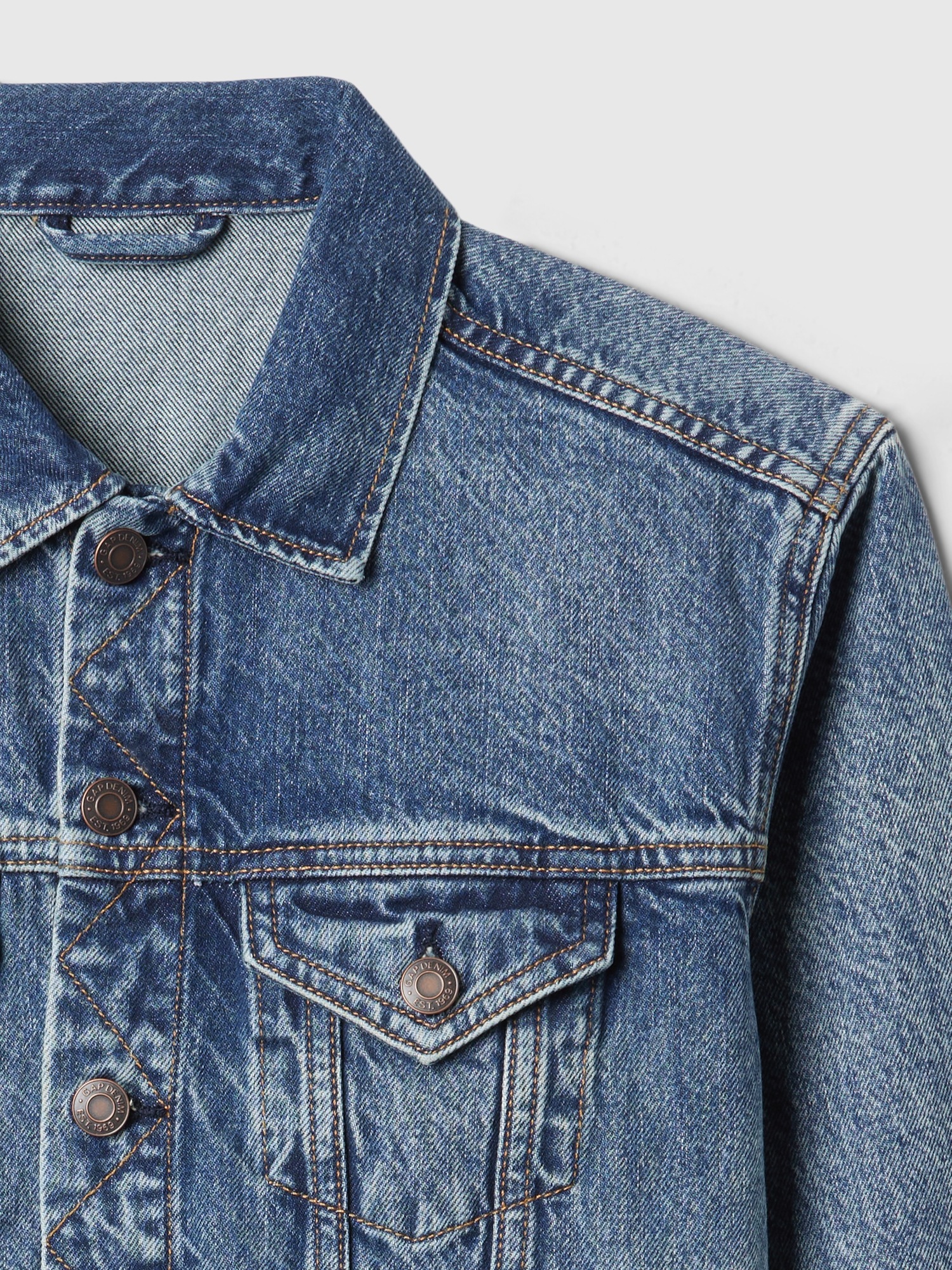 Kids Organic Cotton Icon Denim Jacket | Gap