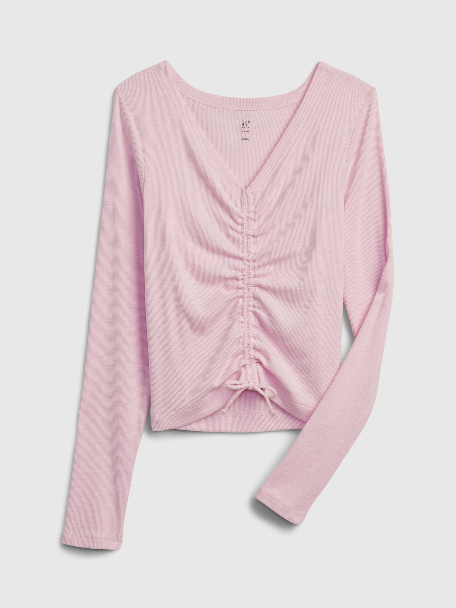 Kids Rib Ruched T-Shirt | Gap