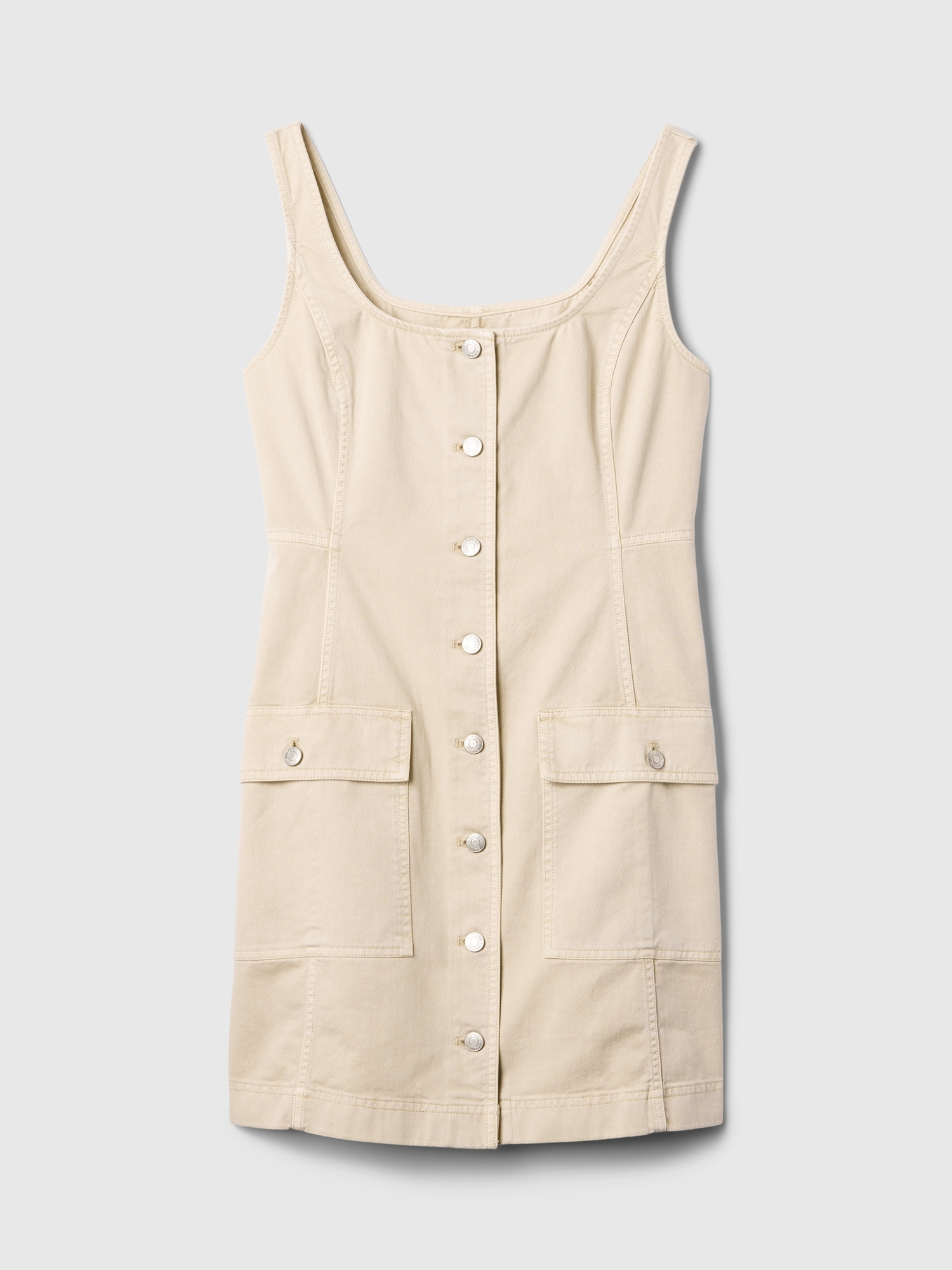 Utility Button Mini Dress | Gap