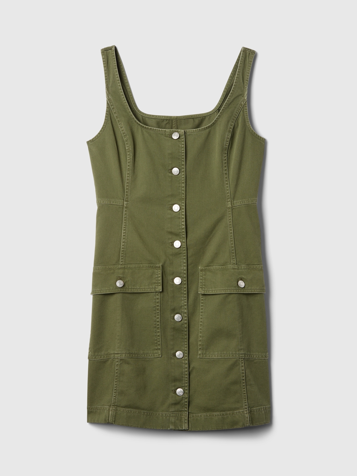 Utility Button Mini Dress | Gap