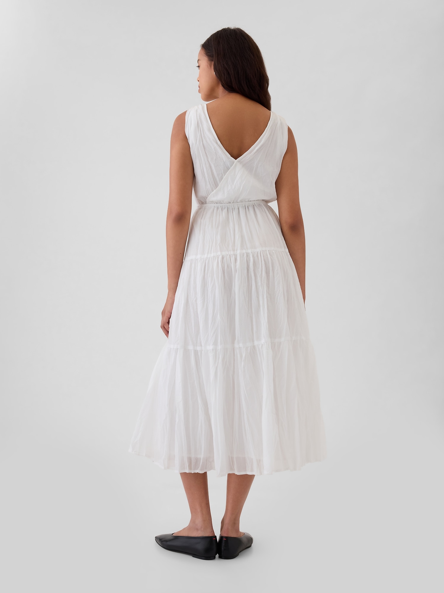 Pleated Tiered Maxi Dress | Gap