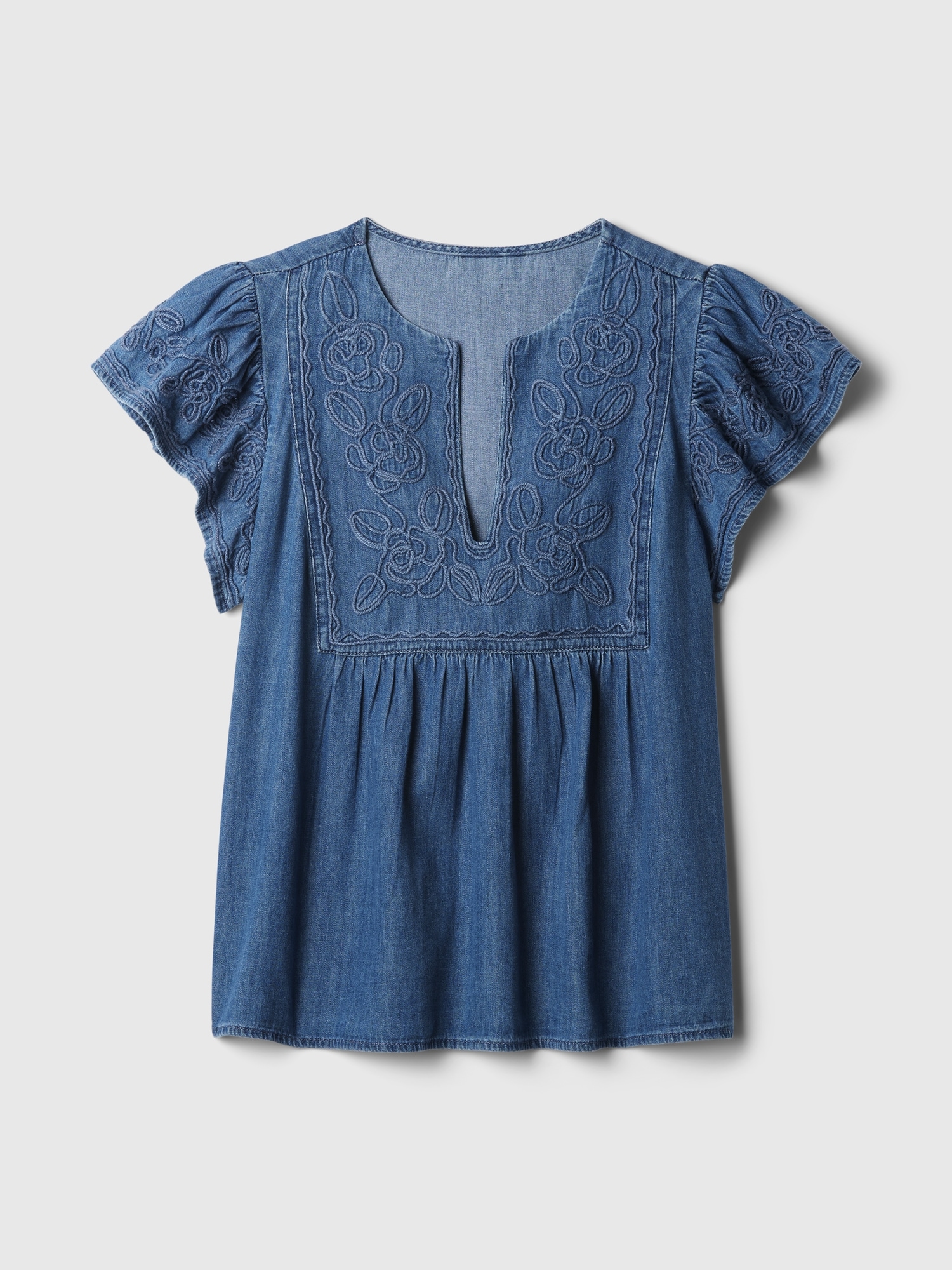 Embroidered Denim Shirt | Gap