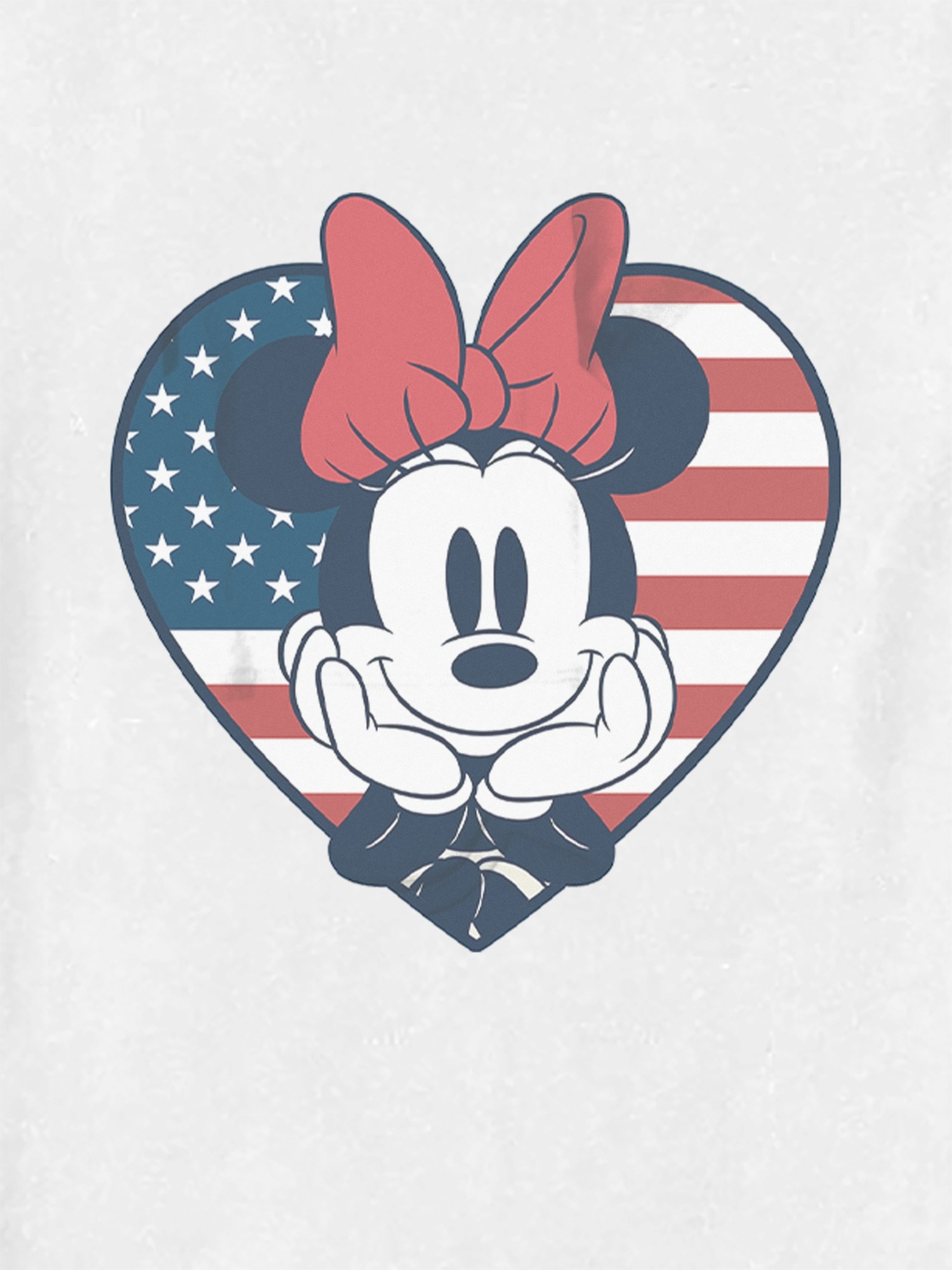 Toddler Minnie Mouse American Flag Heart Graphic Tee | Gap