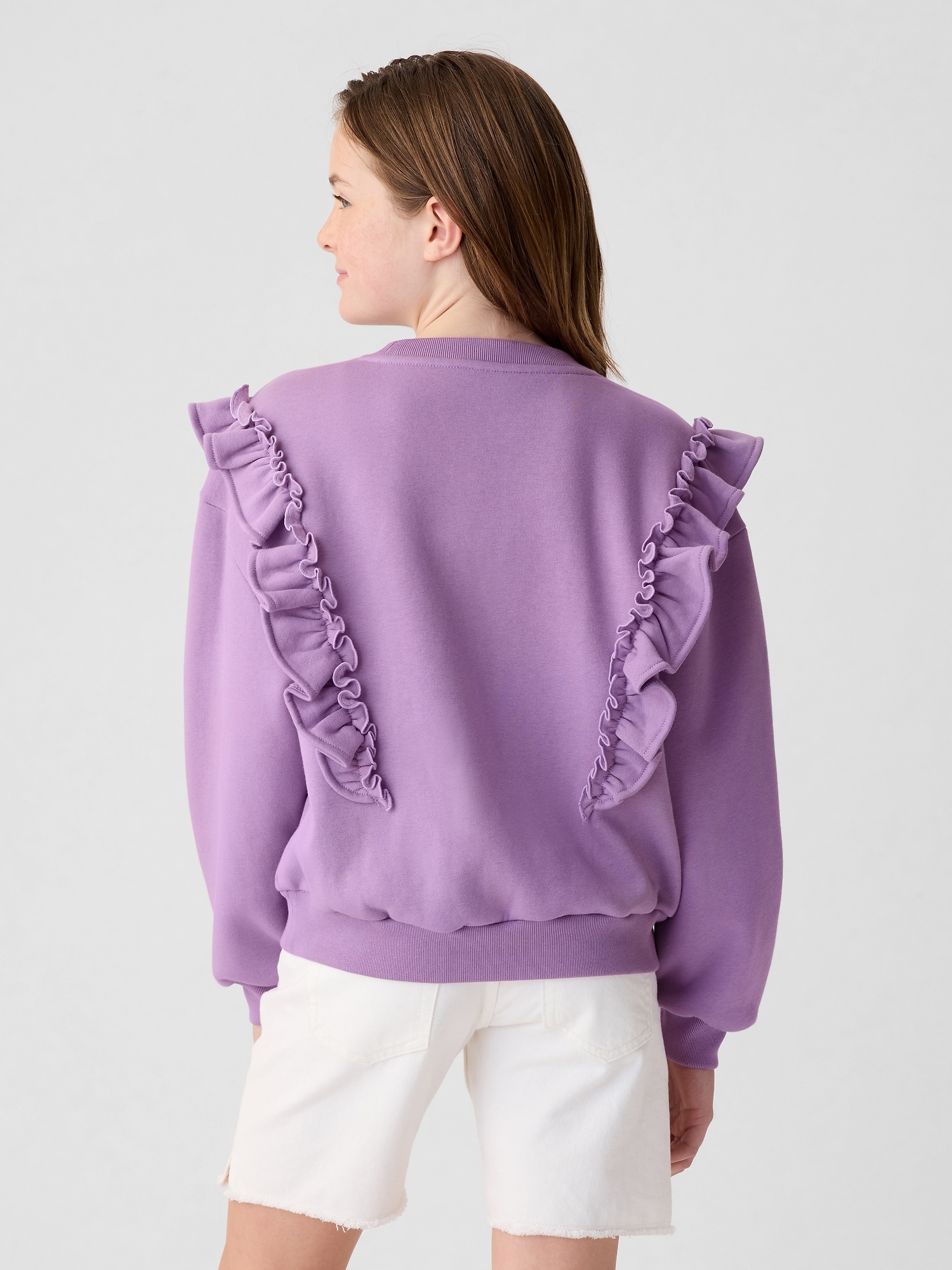 Kids Vintage Soft Ruffle Sweatshirt | Gap