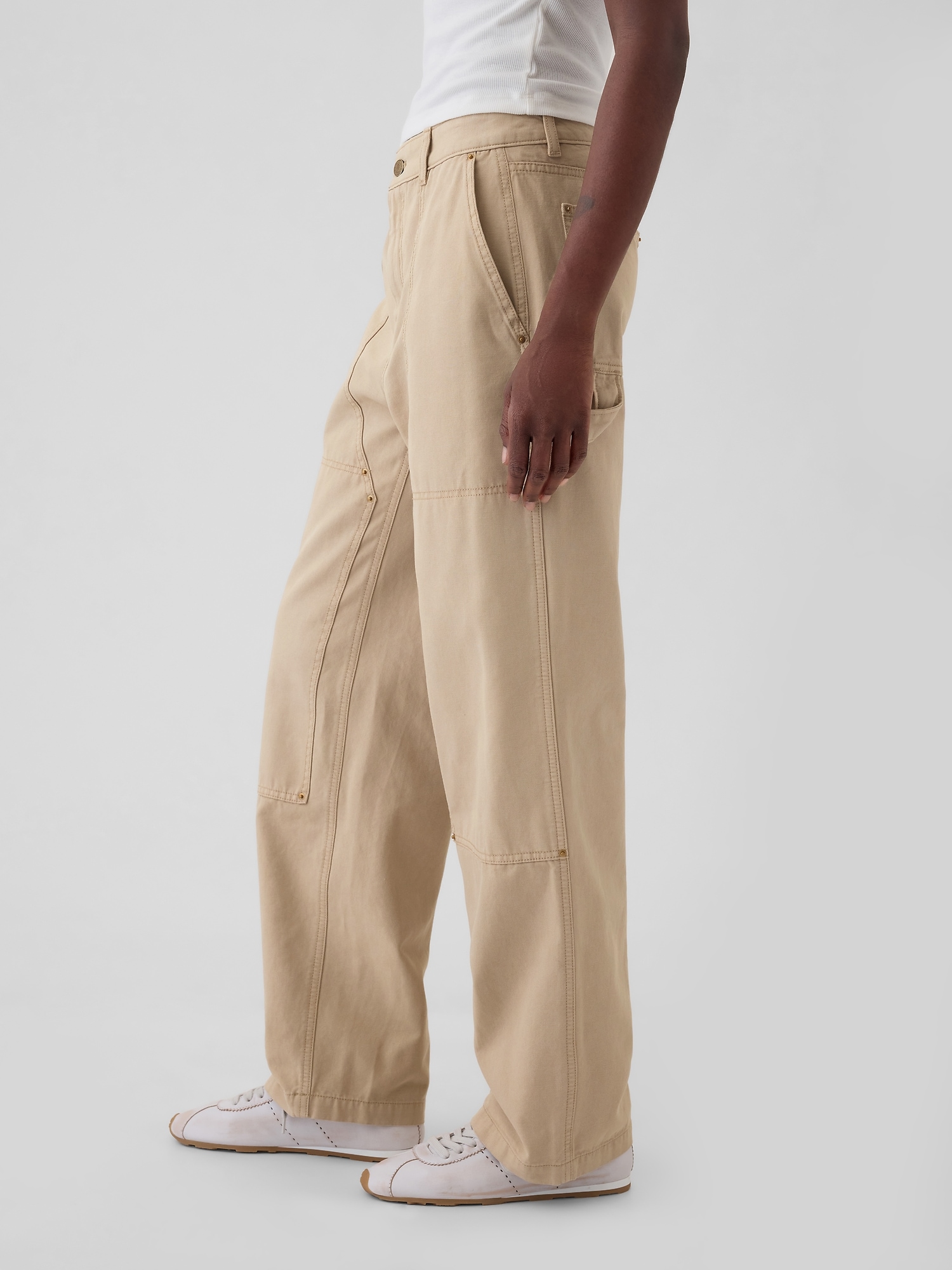 High Rise Double-Knee Carpenter Pants | Gap