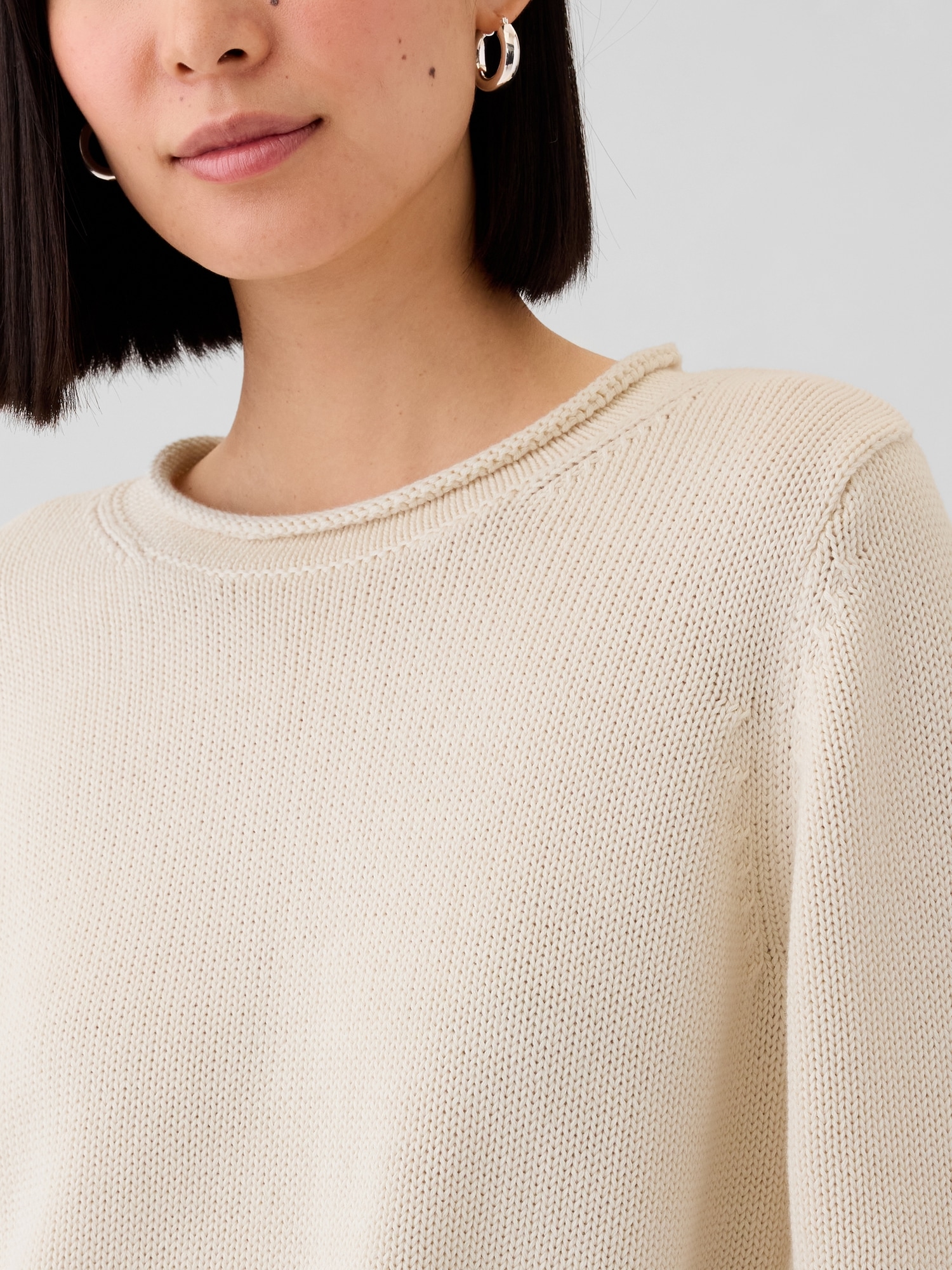 Shrunken Roll Neck Sweater | Gap