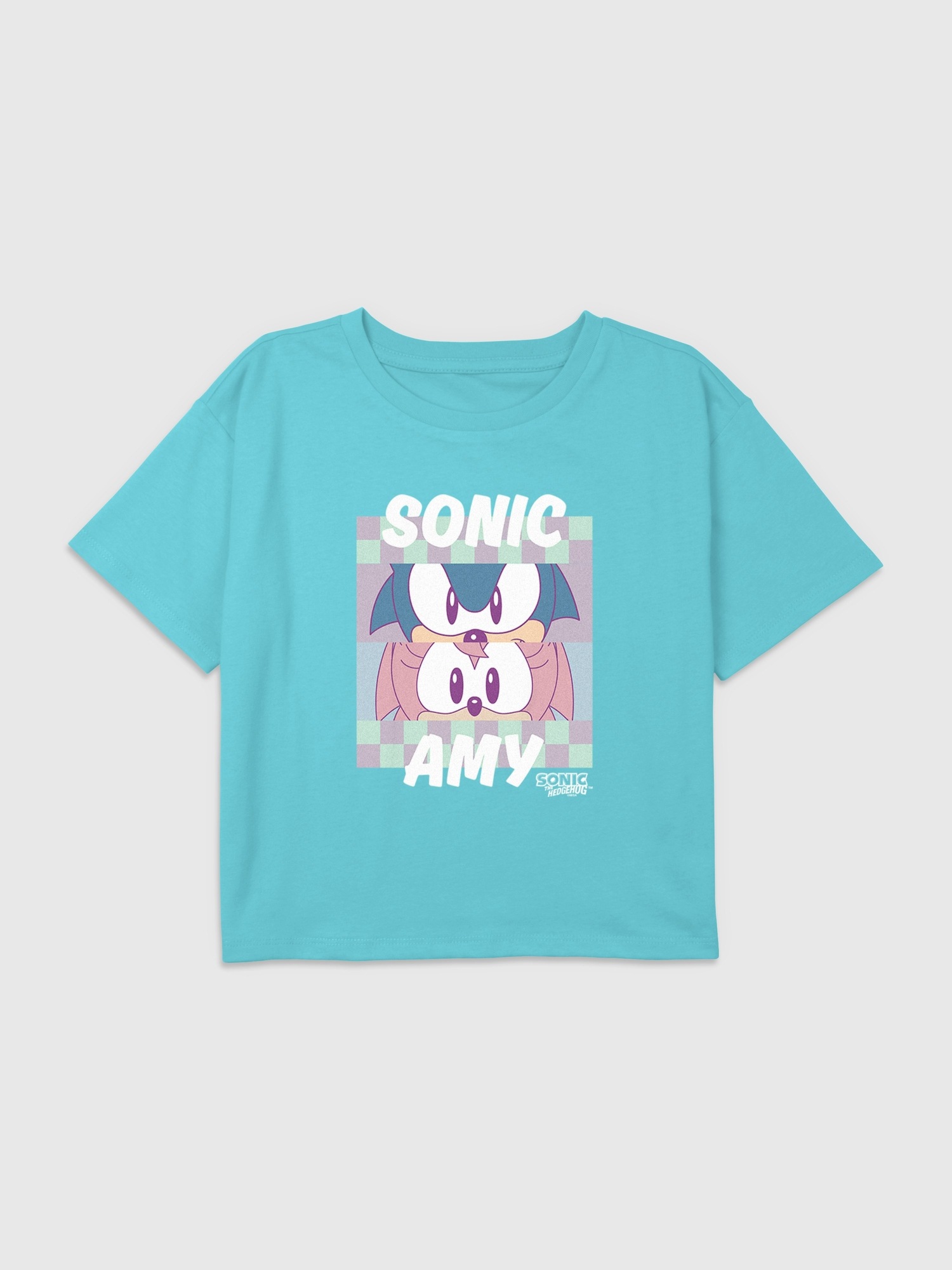 Kids Sonic The Hedgehog Graphic Boxy Crop Tee | Gap