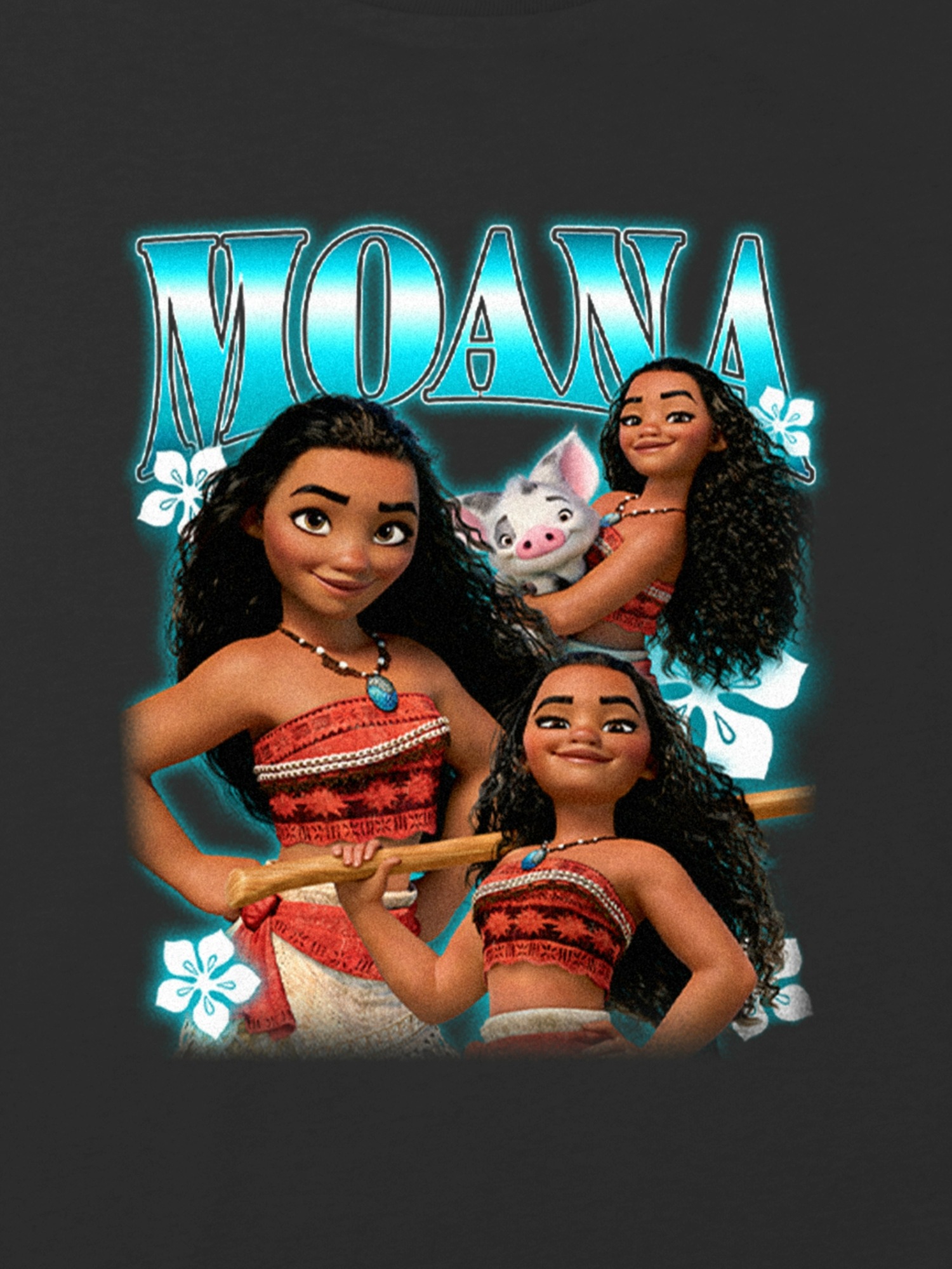 Kids Moana Collage Graphic Boxy Crop Tee | Gap