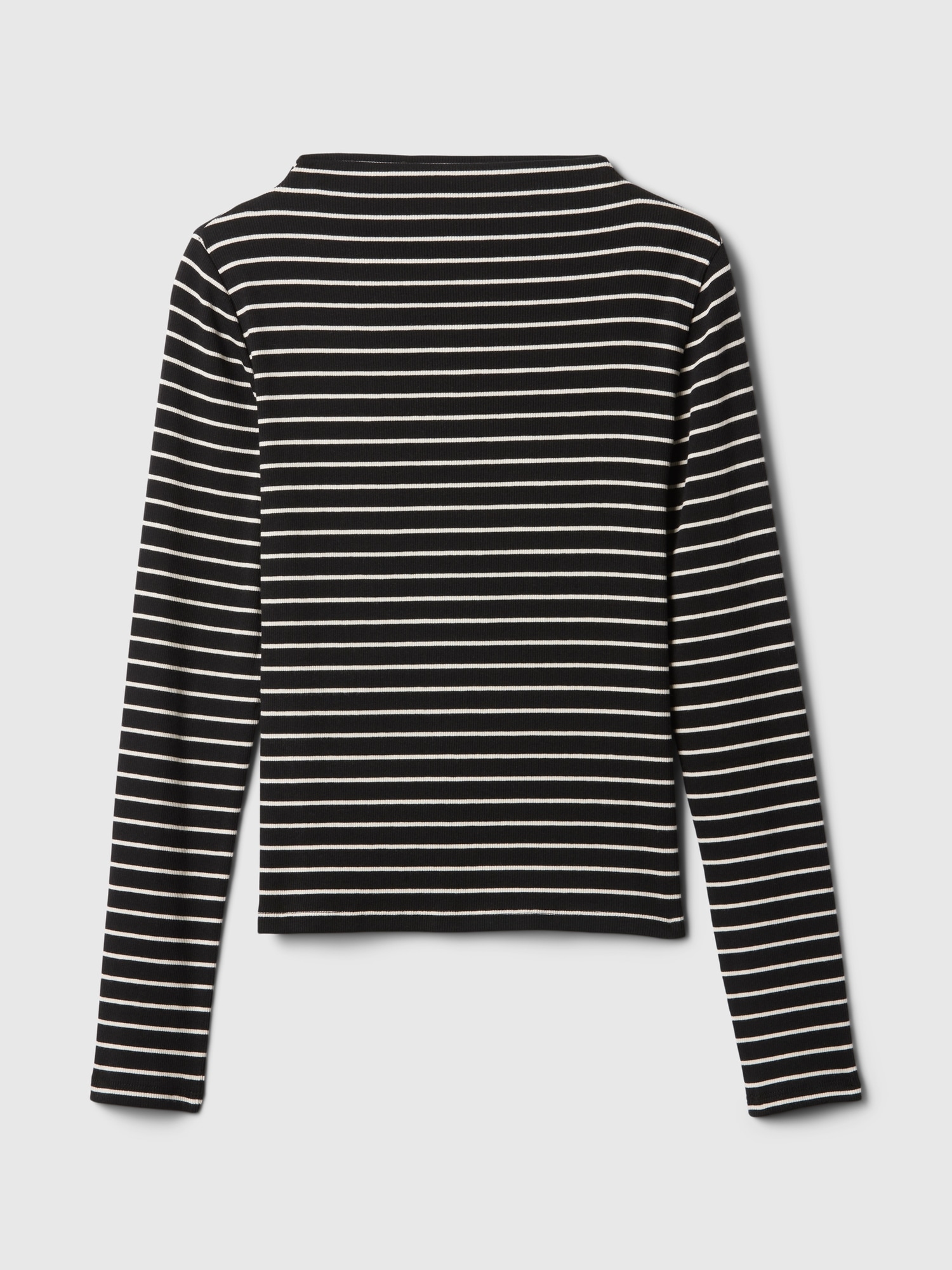 Modern Rib Funnel-Neck T-Shirt | Gap