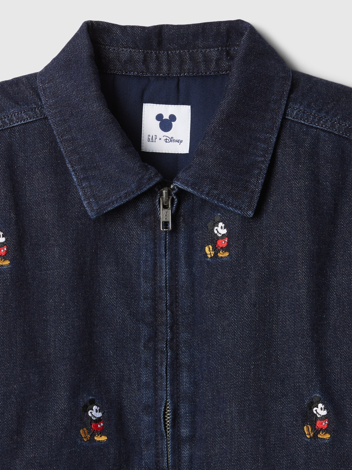 Gap × Disney Kids Embroidered Denim Bomber Jacket | Gap