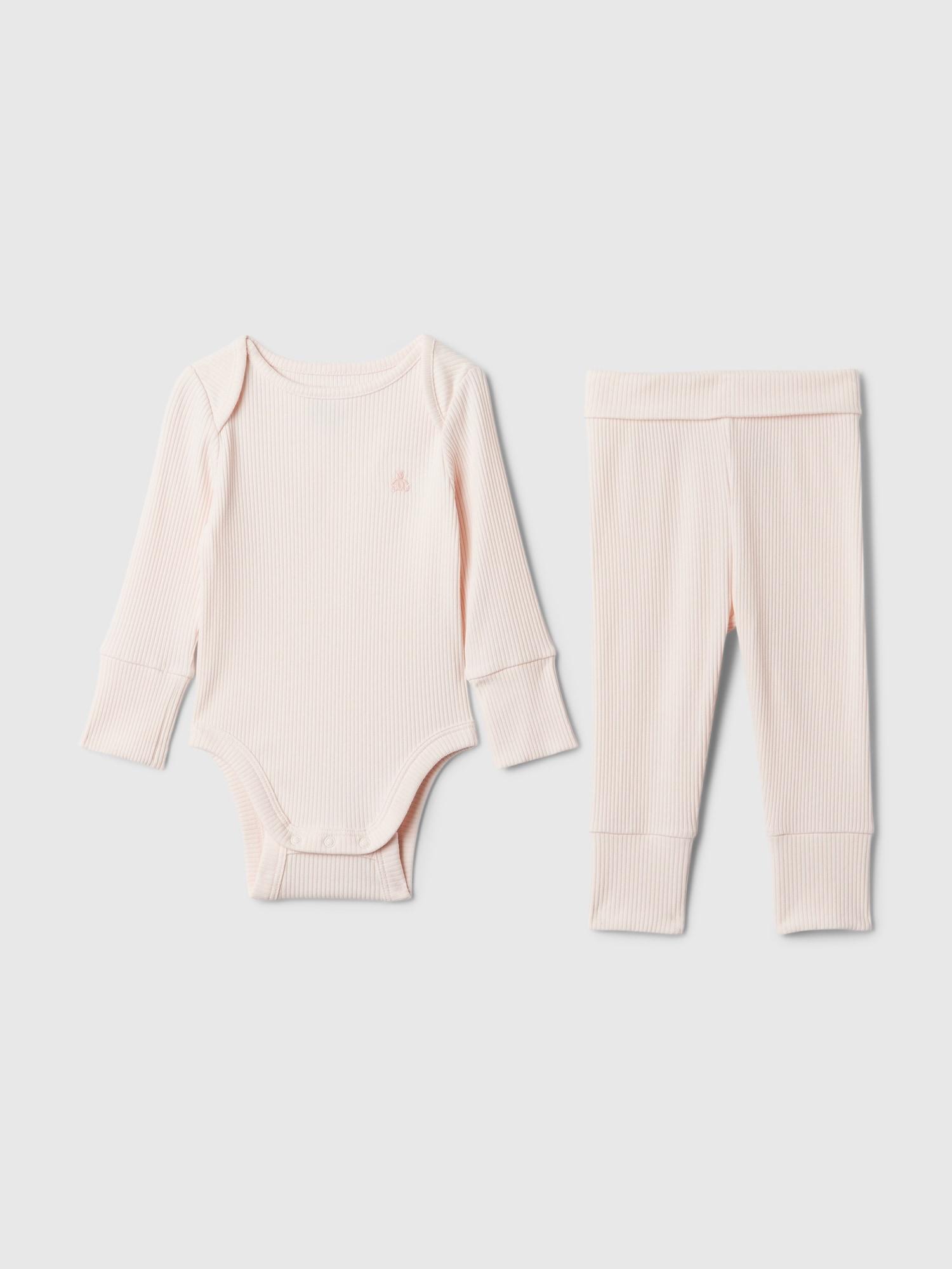 Baby Grow-With-Me Rib Outfit Set | Gap