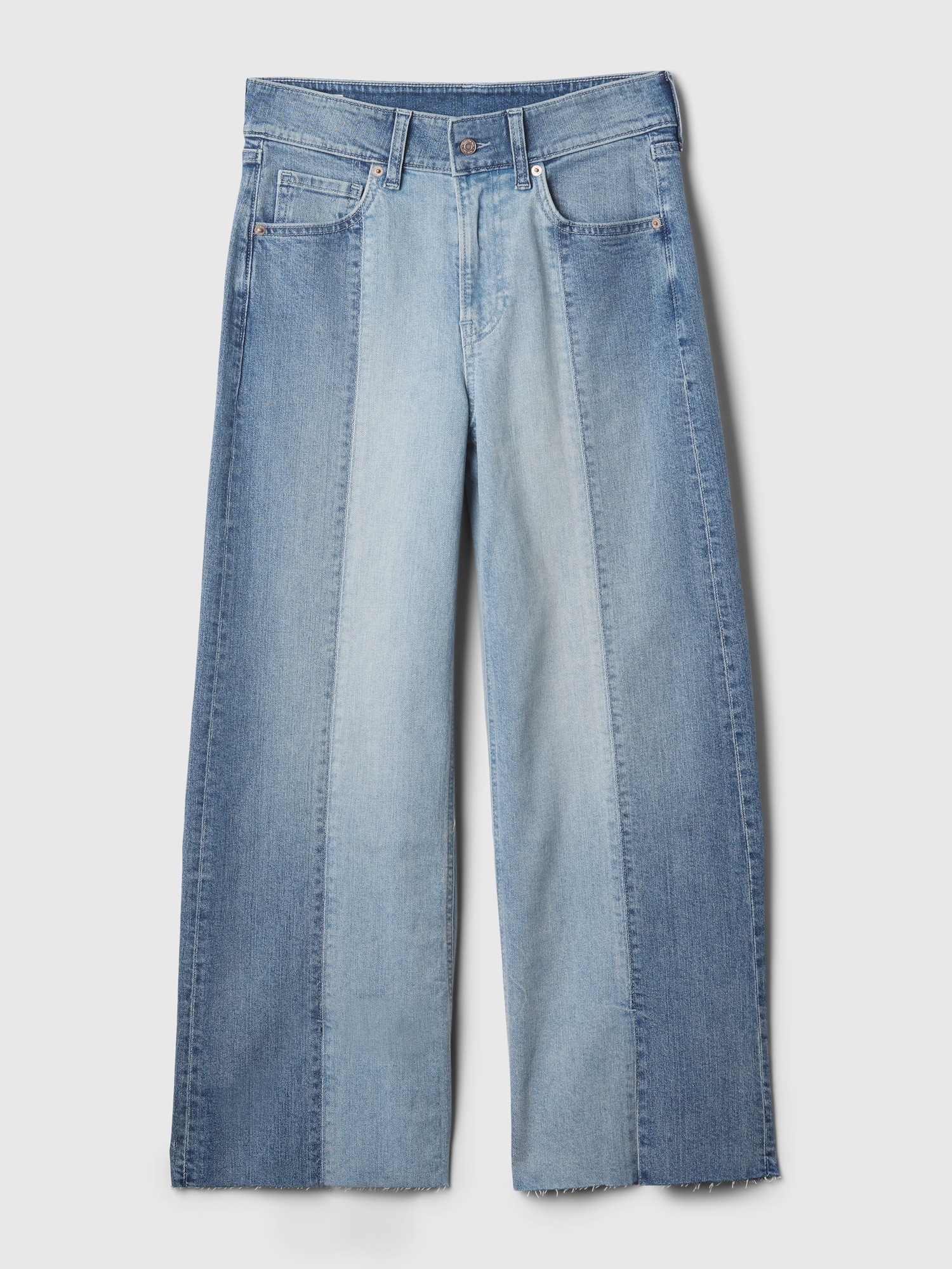 High Rise Stride Wide-Leg Ankle Jeans | Gap