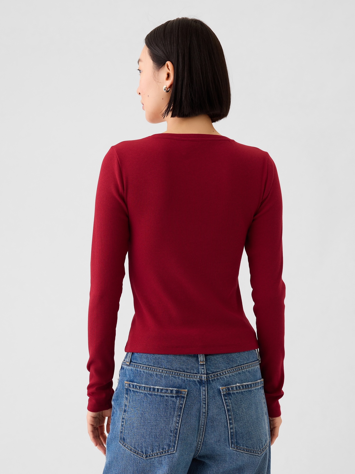 Modern Rib Cropped T-Shirt | Gap